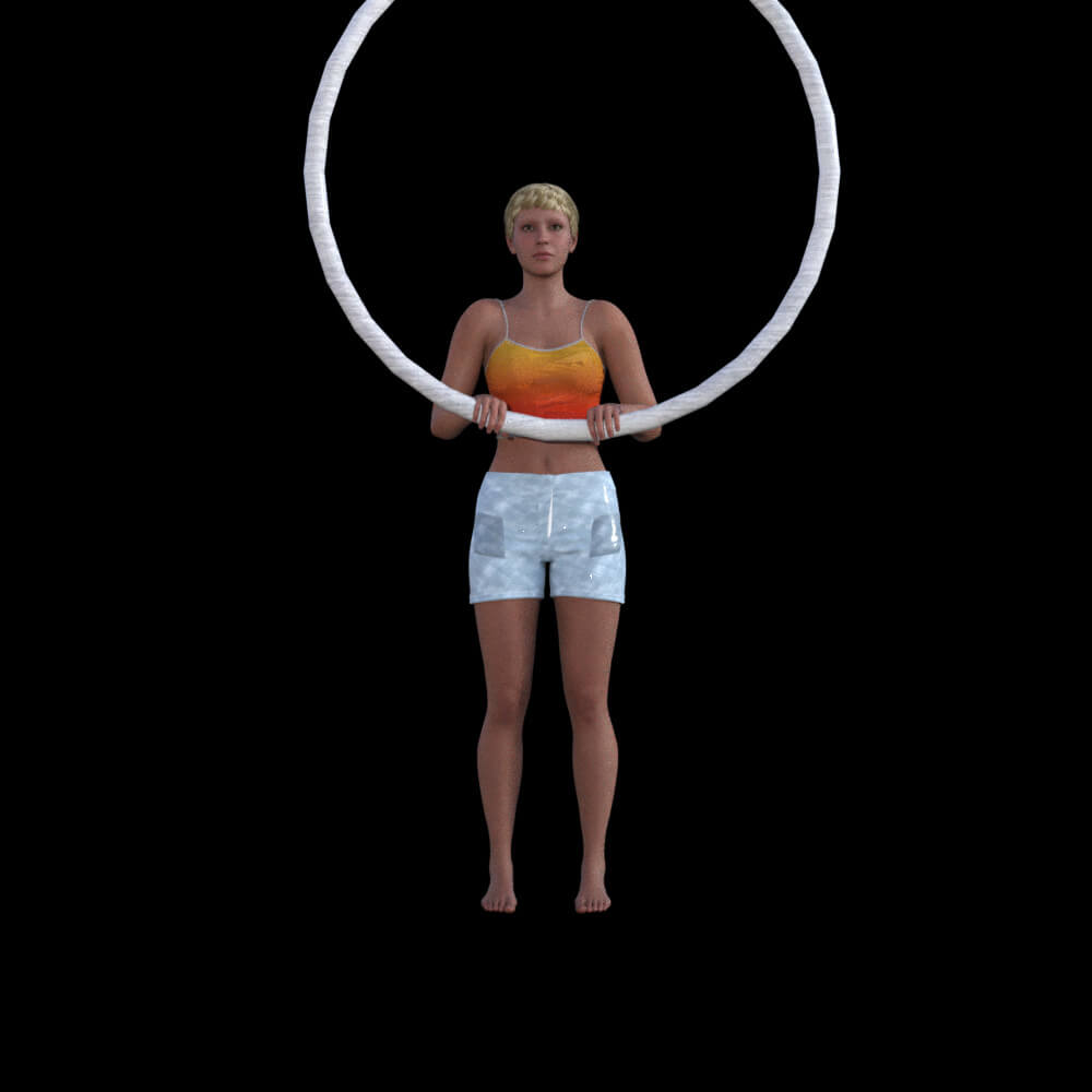 Aerial Hoop With Poses - Daz Content by DoroThee237