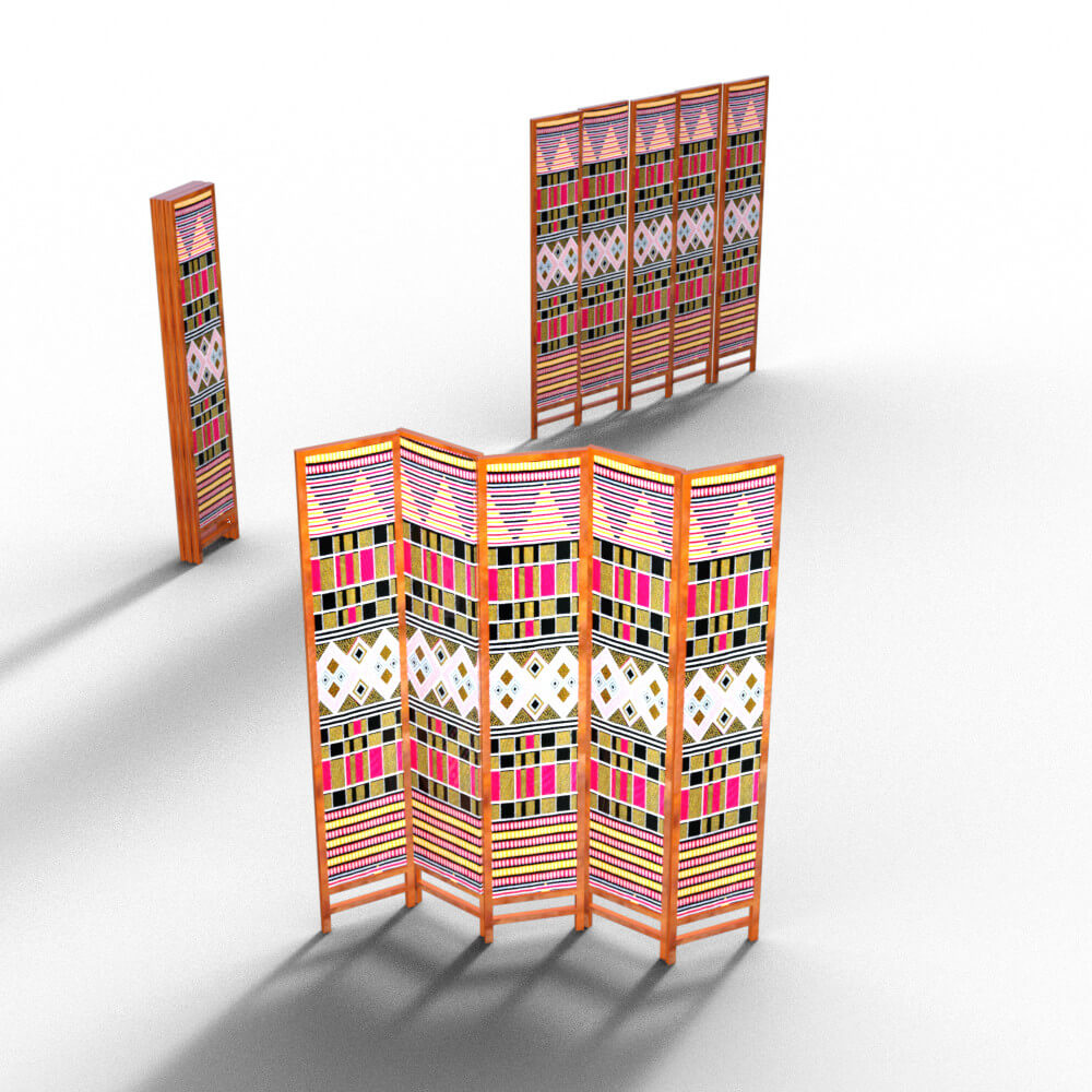 Foldable Room Separator - Daz Content by DoroThee237
