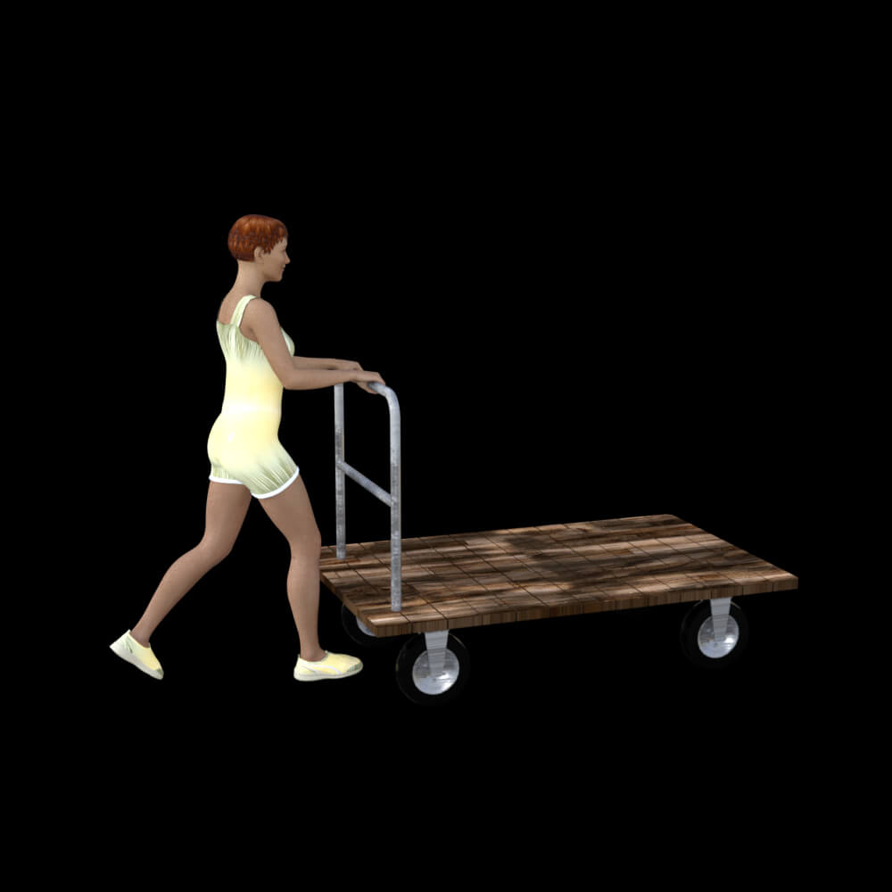 G8F and G9F Poses for Platform Trolley - Daz Content by DoroThee237