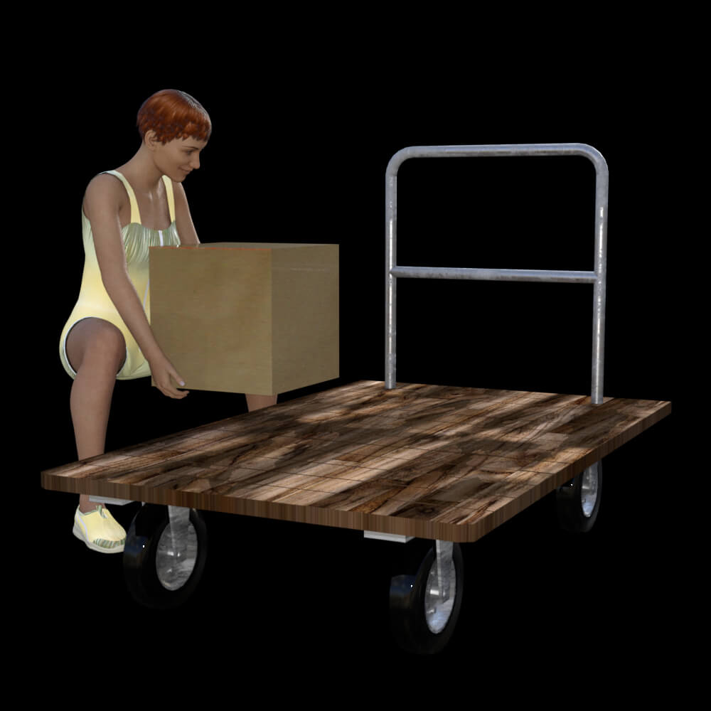 G8F and G9F Poses for Platform Trolley - Daz Content by DoroThee237