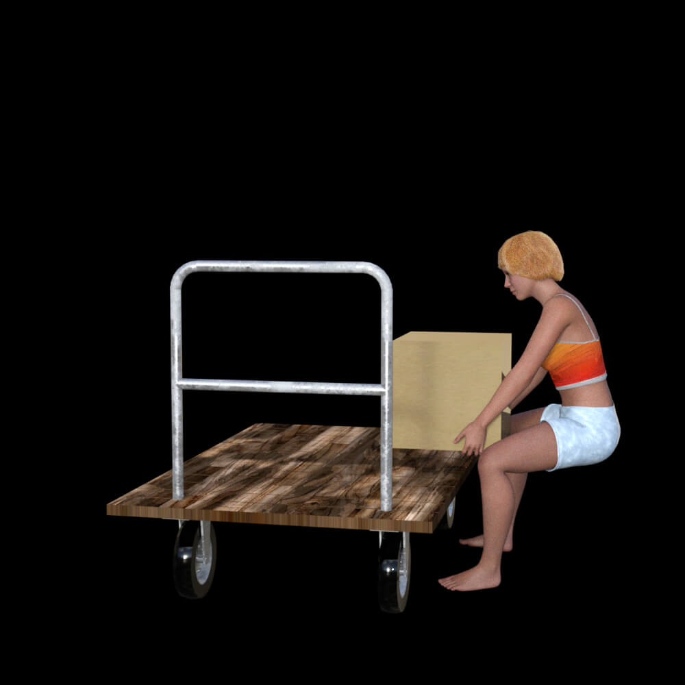 G8F and G9F Poses for Platform Trolley - Daz Content by DoroThee237