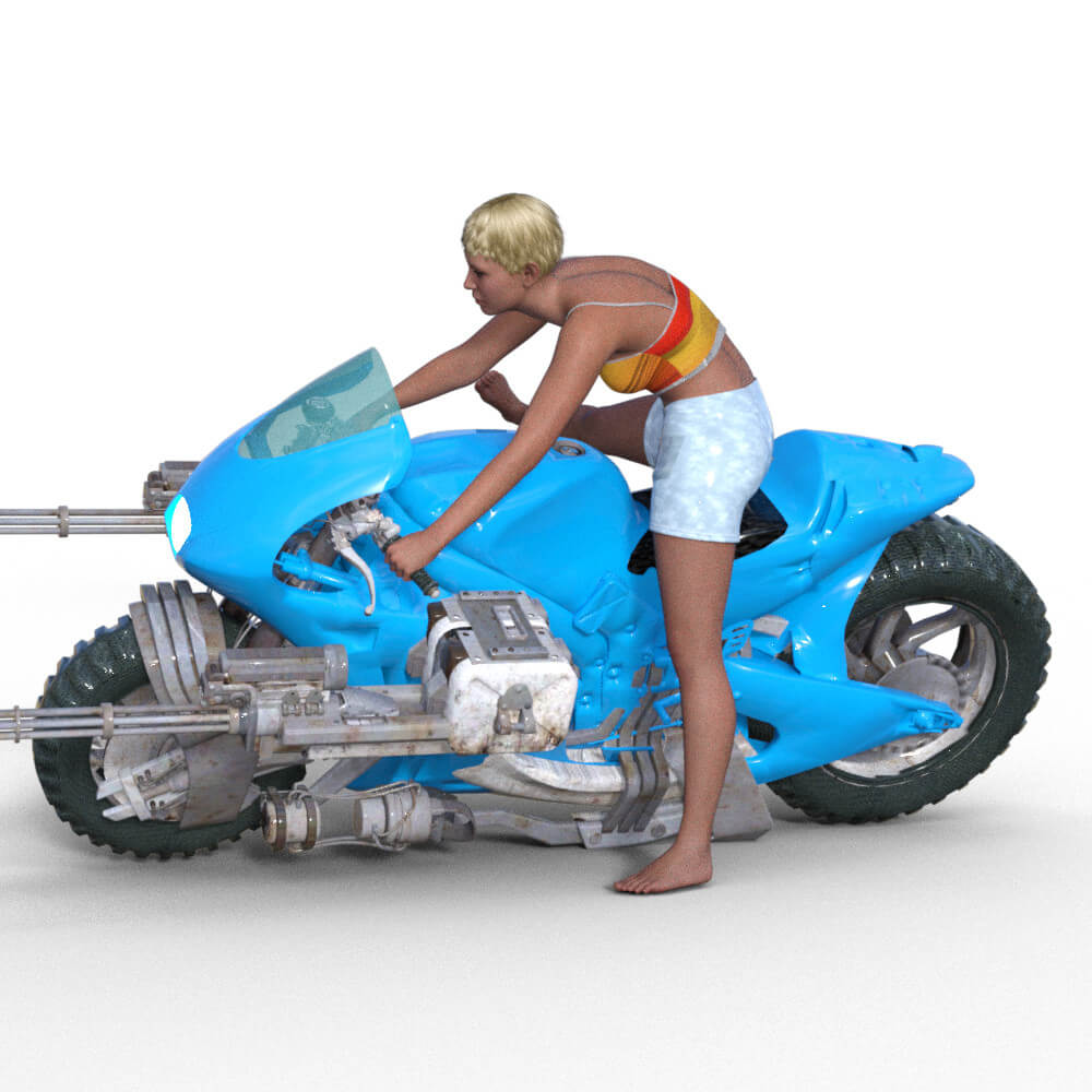 G9 Bike Poses - Daz Content by DoroThee237