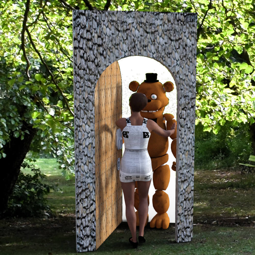 surprise visit 3D Render, Digital Art by DoroThee237