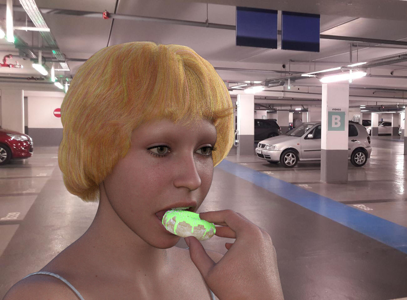 Tea time for G9F 3D Render, Digital Art by DoroThee237