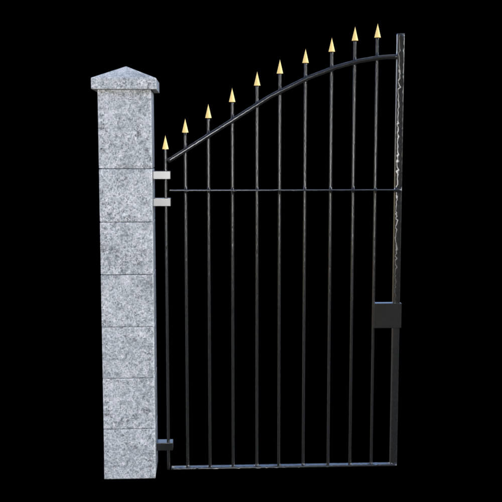 Iron Gate and Wall - Daz Content by DoroThee237