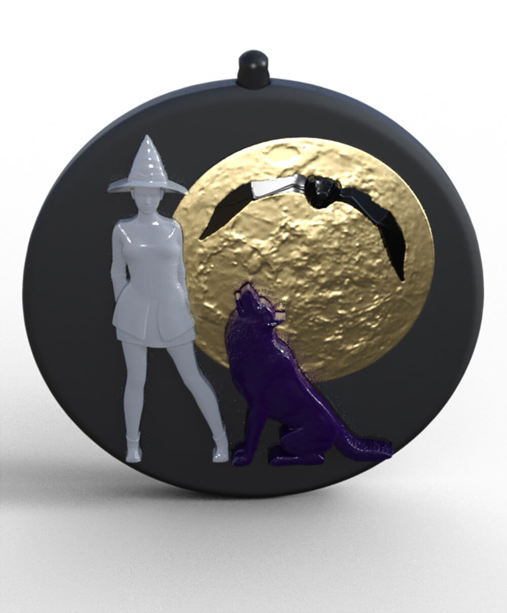 Medallion The Witch's Moon - Daz Content by DoroThee237
