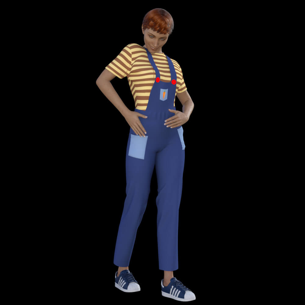 Overall Pants for G8F - Daz Content by DoroThee237