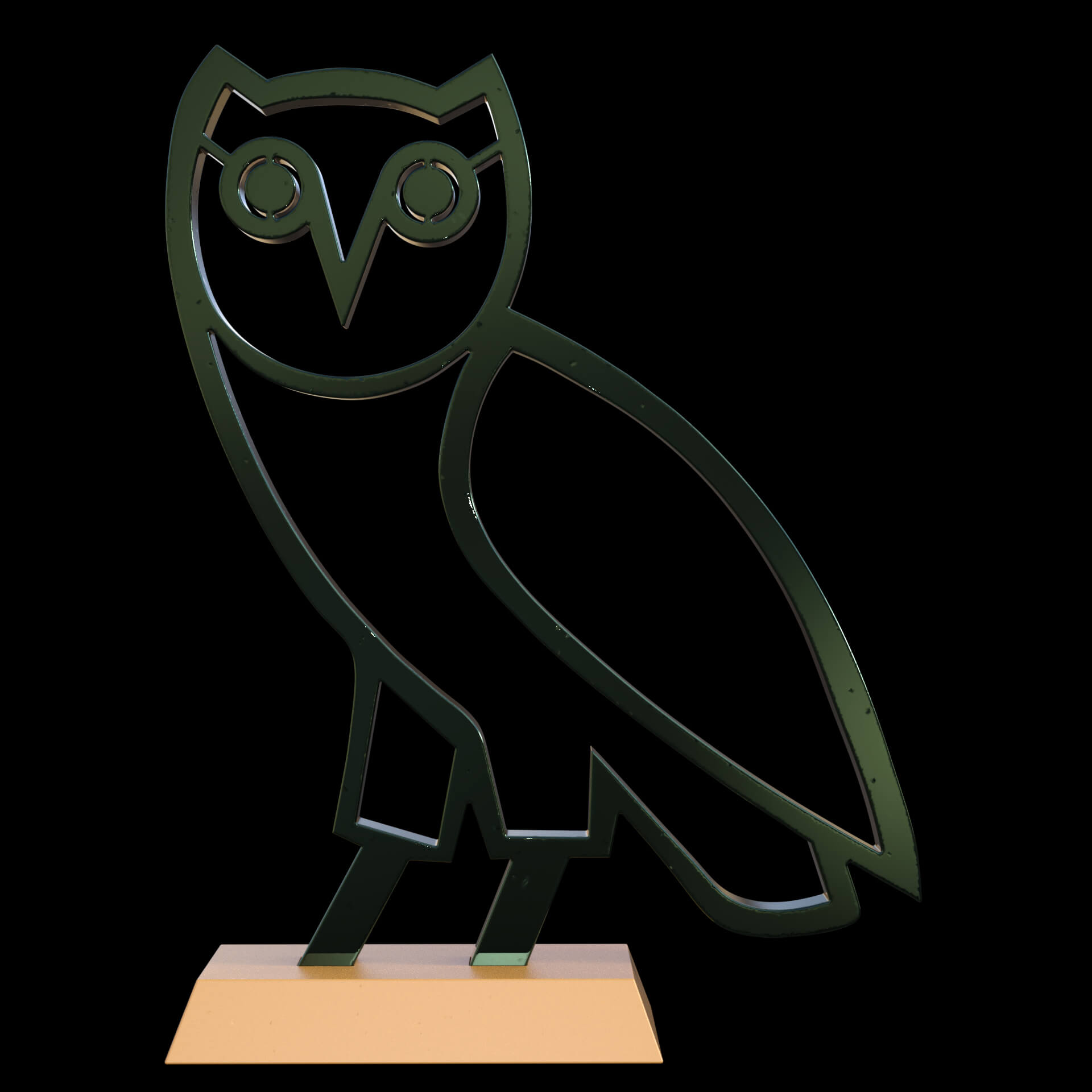 Owl on Its Base - Daz Content by DoroThee237