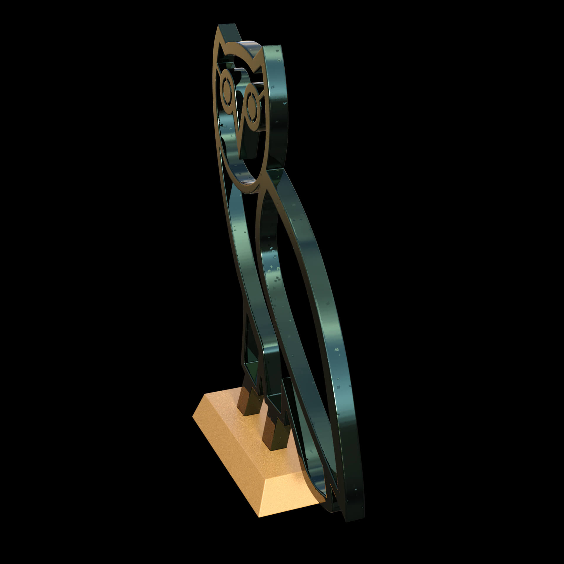 Owl on Its Base - Daz Content by DoroThee237