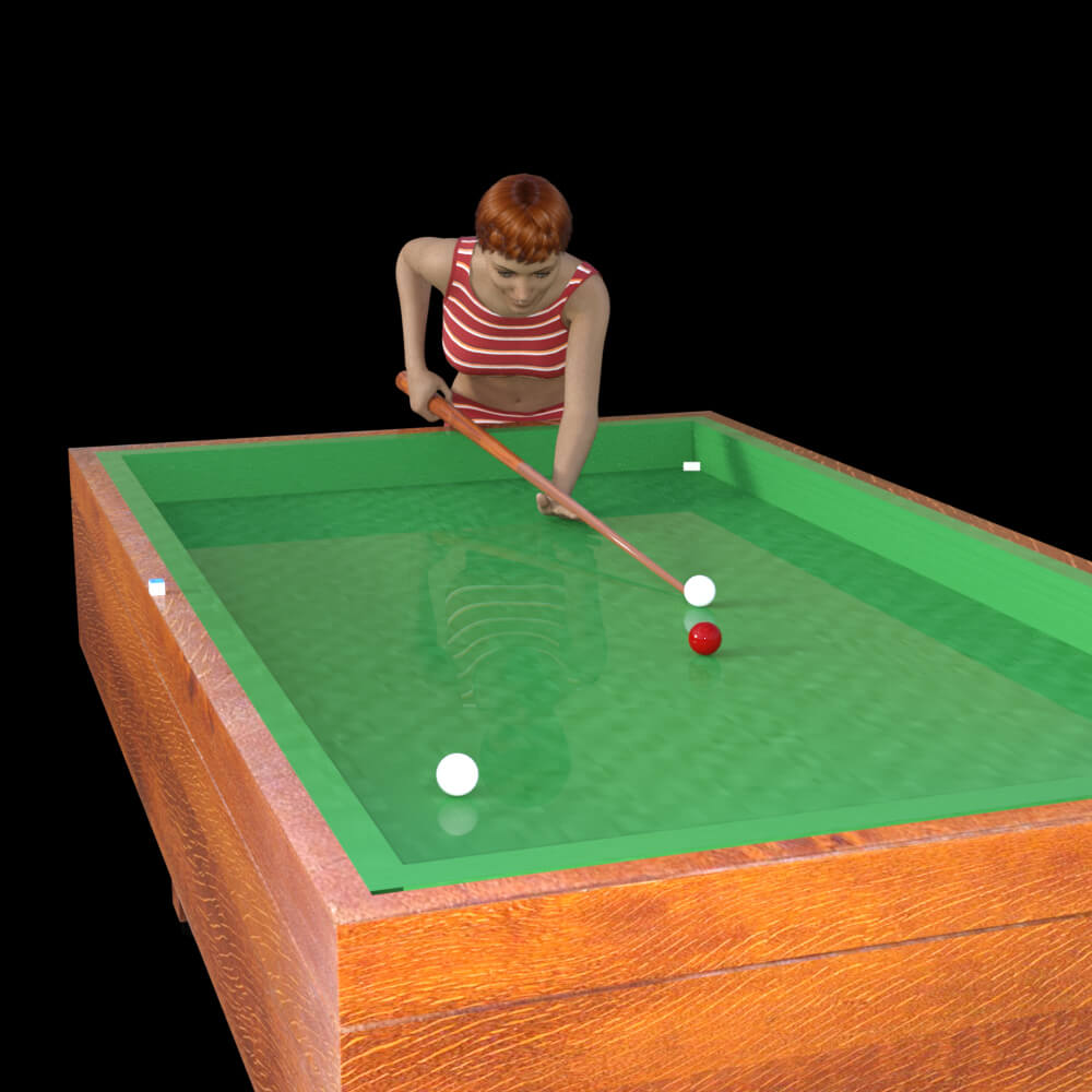 Poses for Billiard Pool Table - Daz Content by DoroThee237