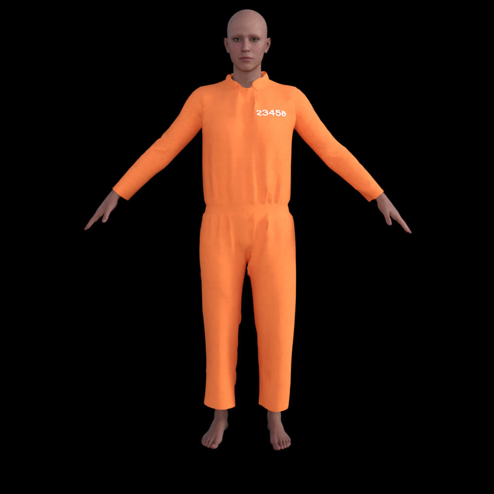 Prisoner Outfit for G9 - Daz Content by DoroThee237