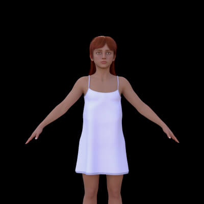 Simple Slip Dress for G9 - Daz Content by DoroThee237