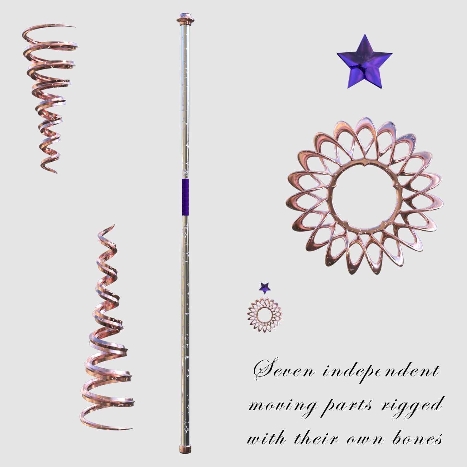 Starlight Mage's Staff - Daz Content by DoubleL