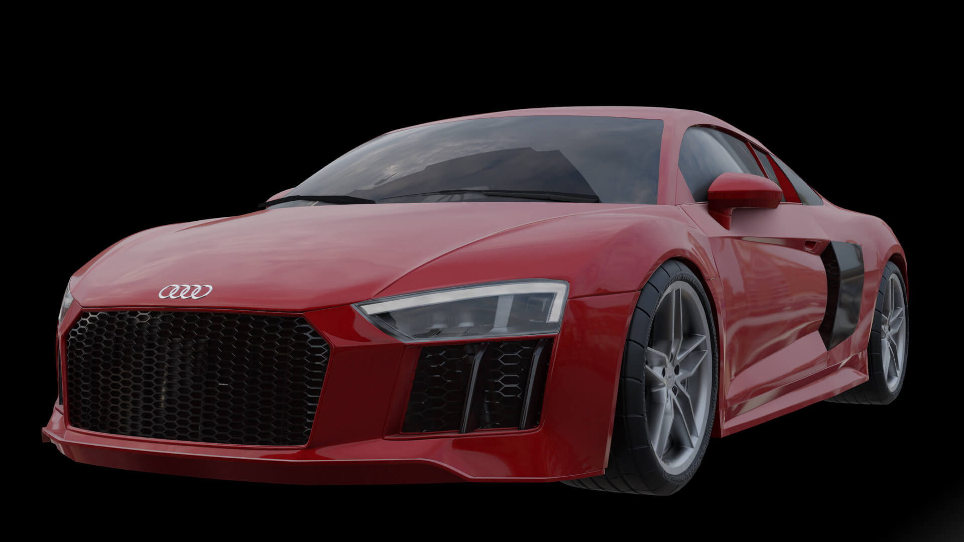 Audi R8 V10 (Only Exterior) - 3D Model by DragoDark