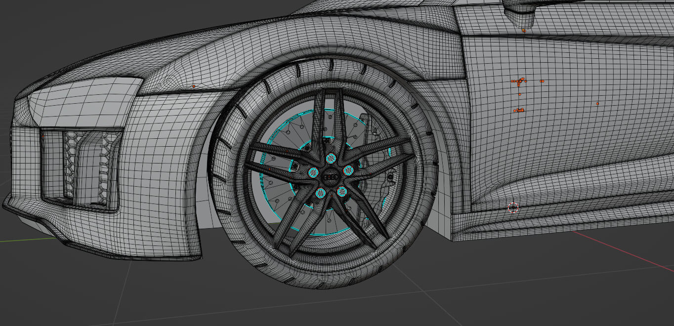 Audi R8 V10 (Only Exterior) - 3D Model by DragoDark