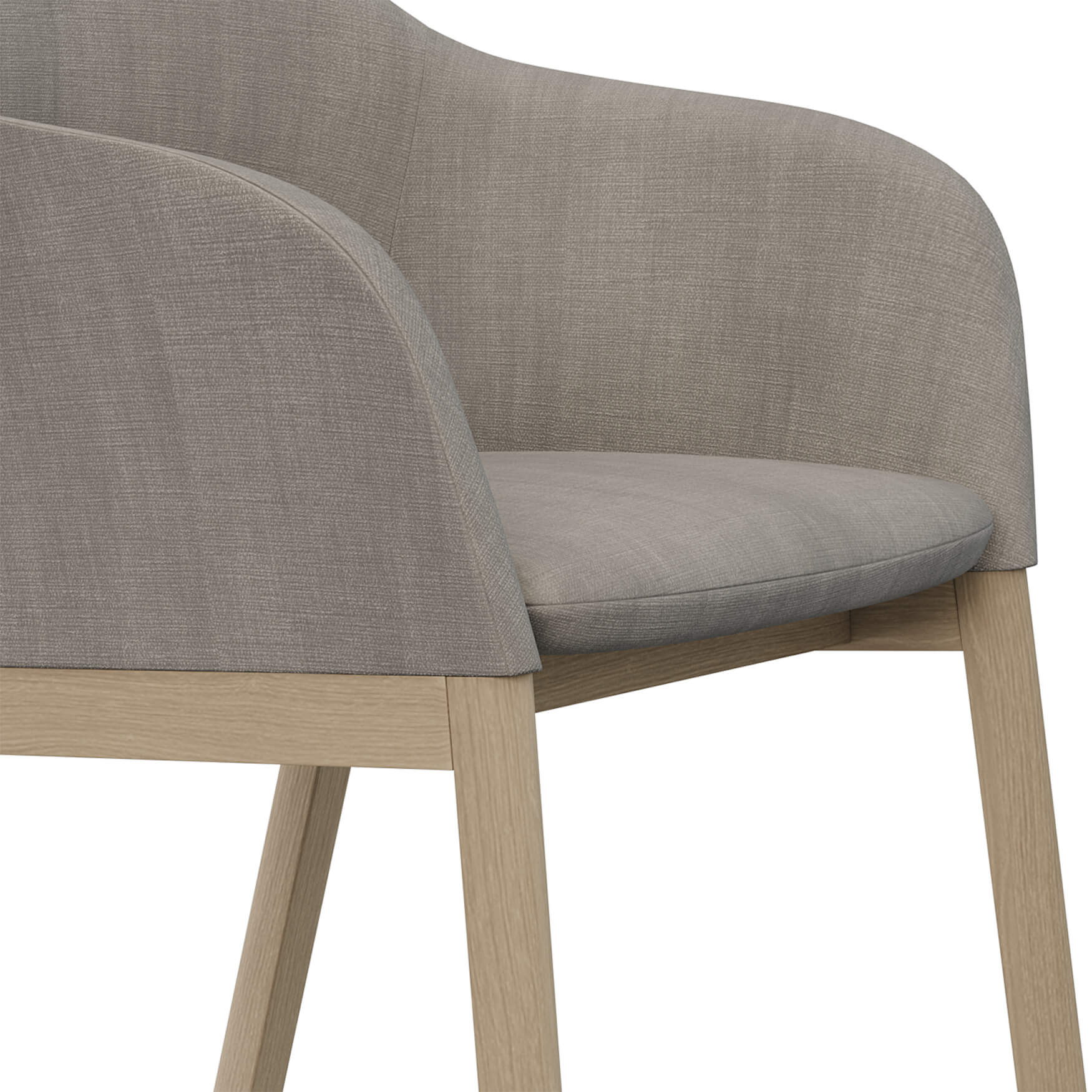 Brunner Invite Upholstered Wooden Chair - 3D Model by DragoDark