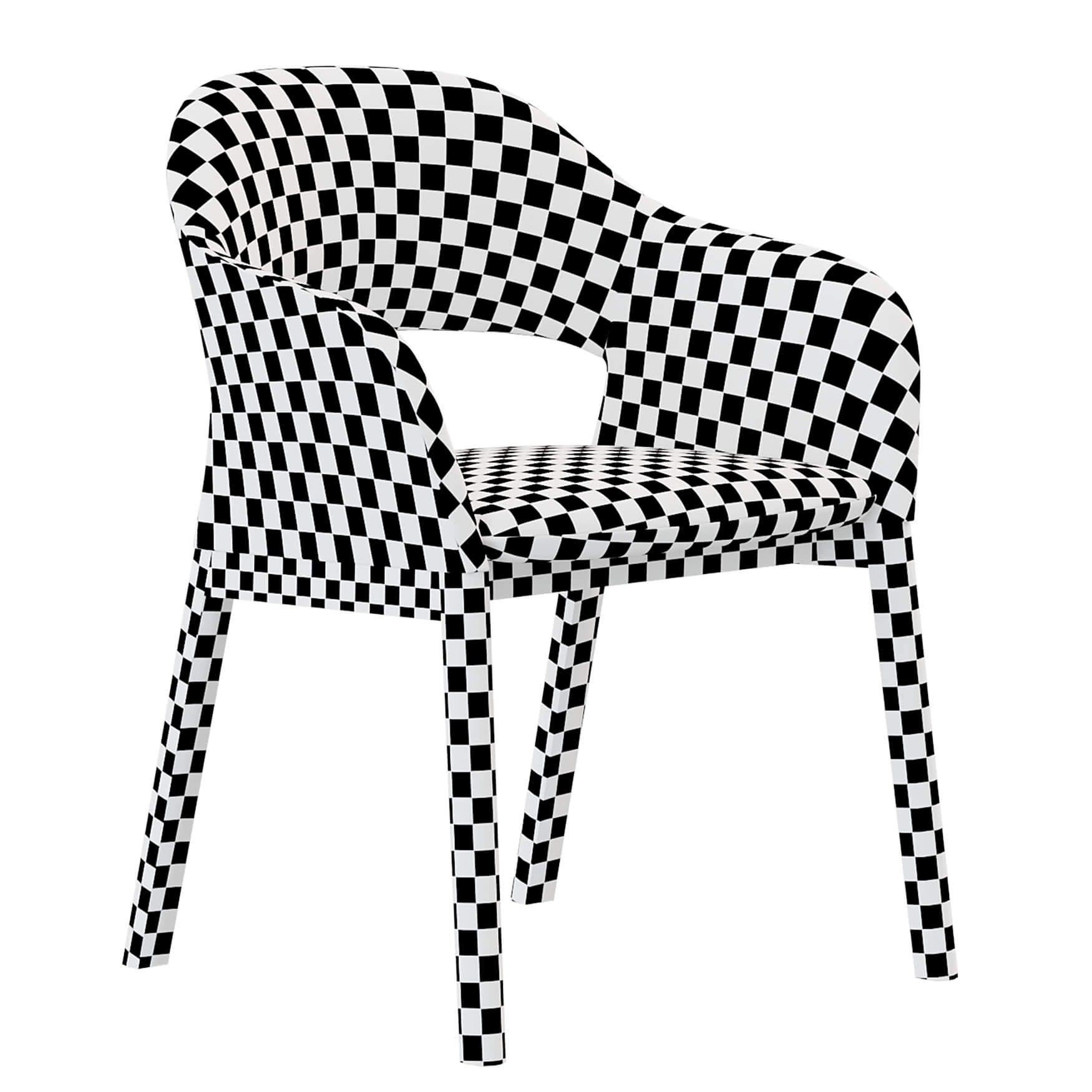 Brunner Invite Upholstered Wooden Chair - 3D Model by DragoDark