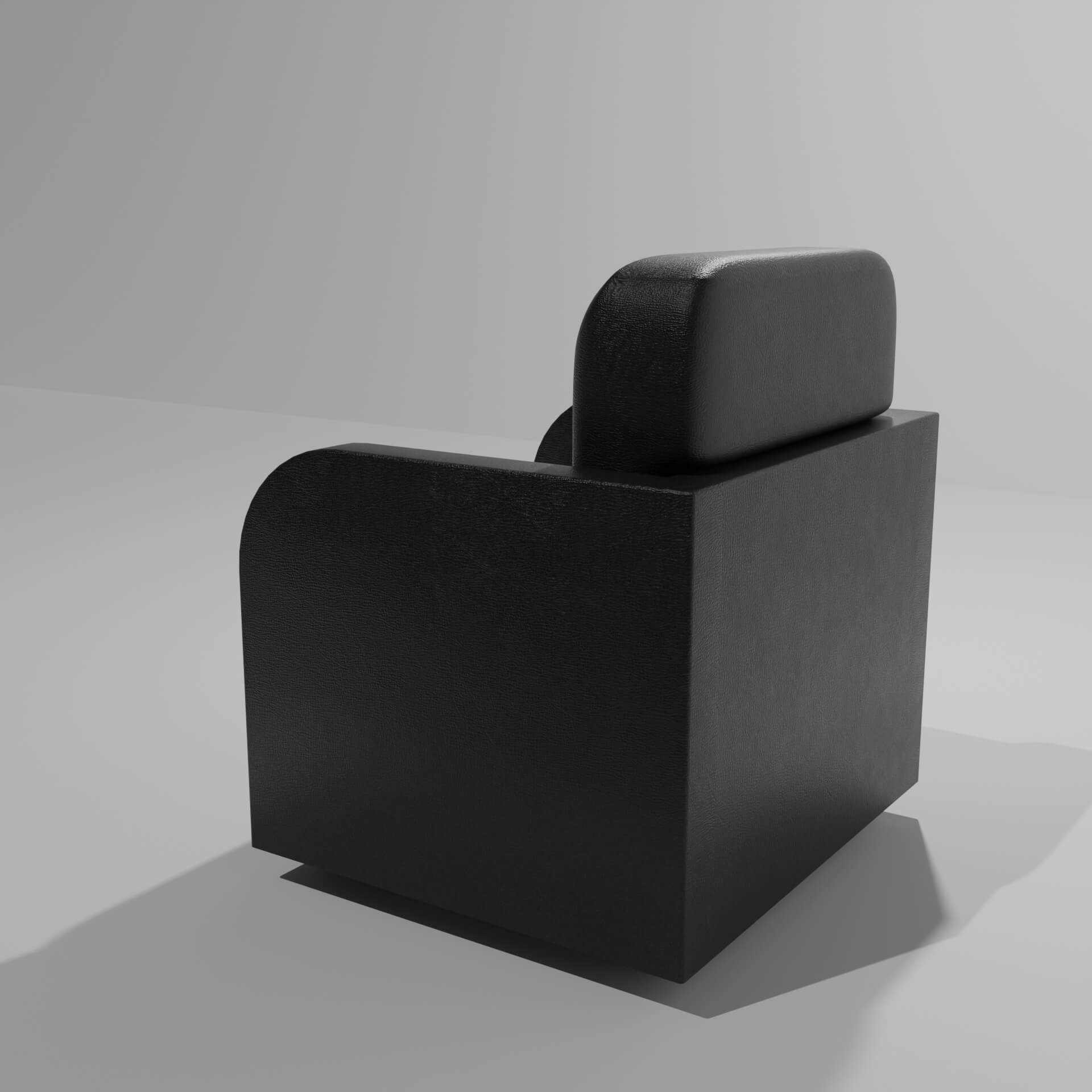 Leather Armchair Low Poly - 3D Model by DragonHearted