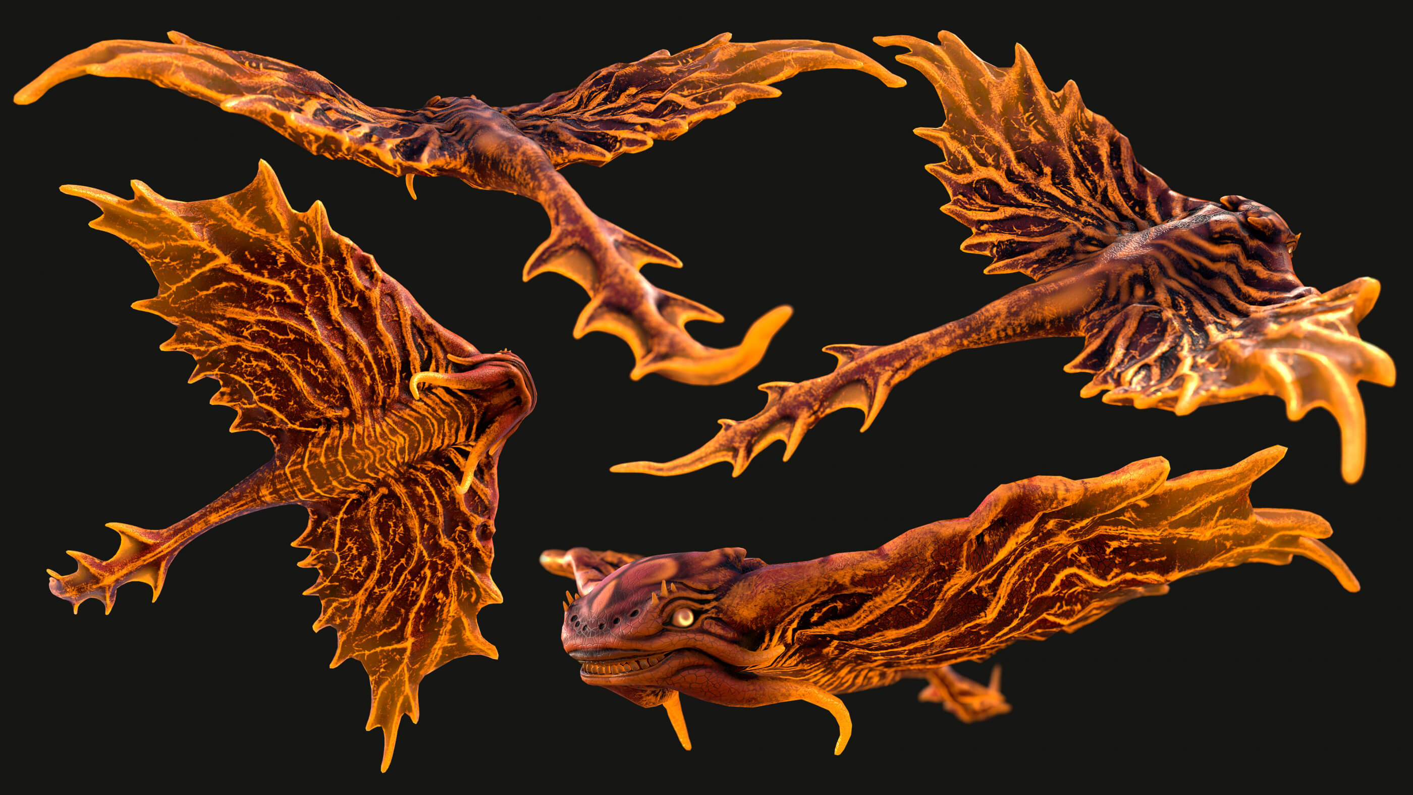 Aqua Draco - 3D Model by Dragons_soul