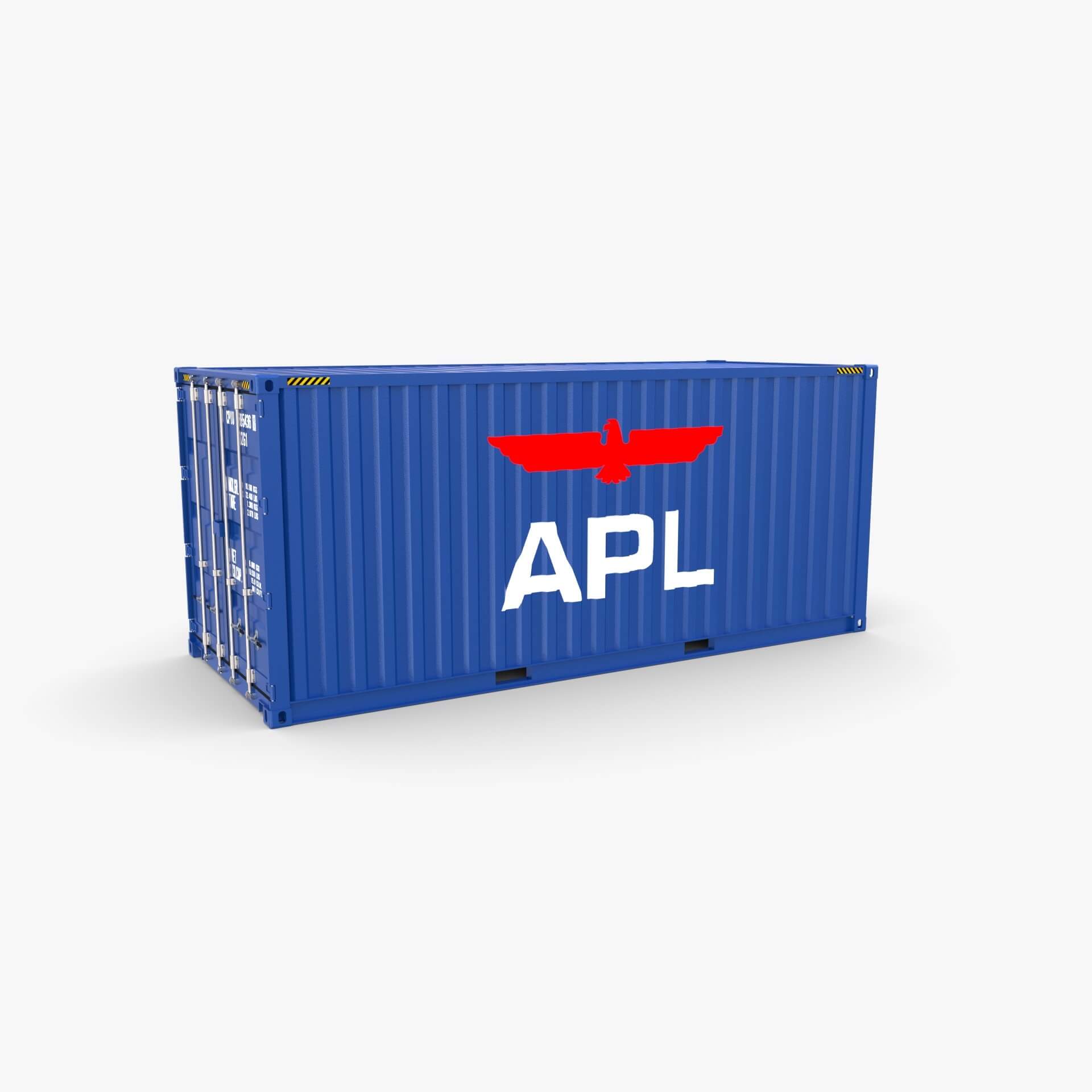 20ft Shipping Container APL - 3D Model by dragosburian
