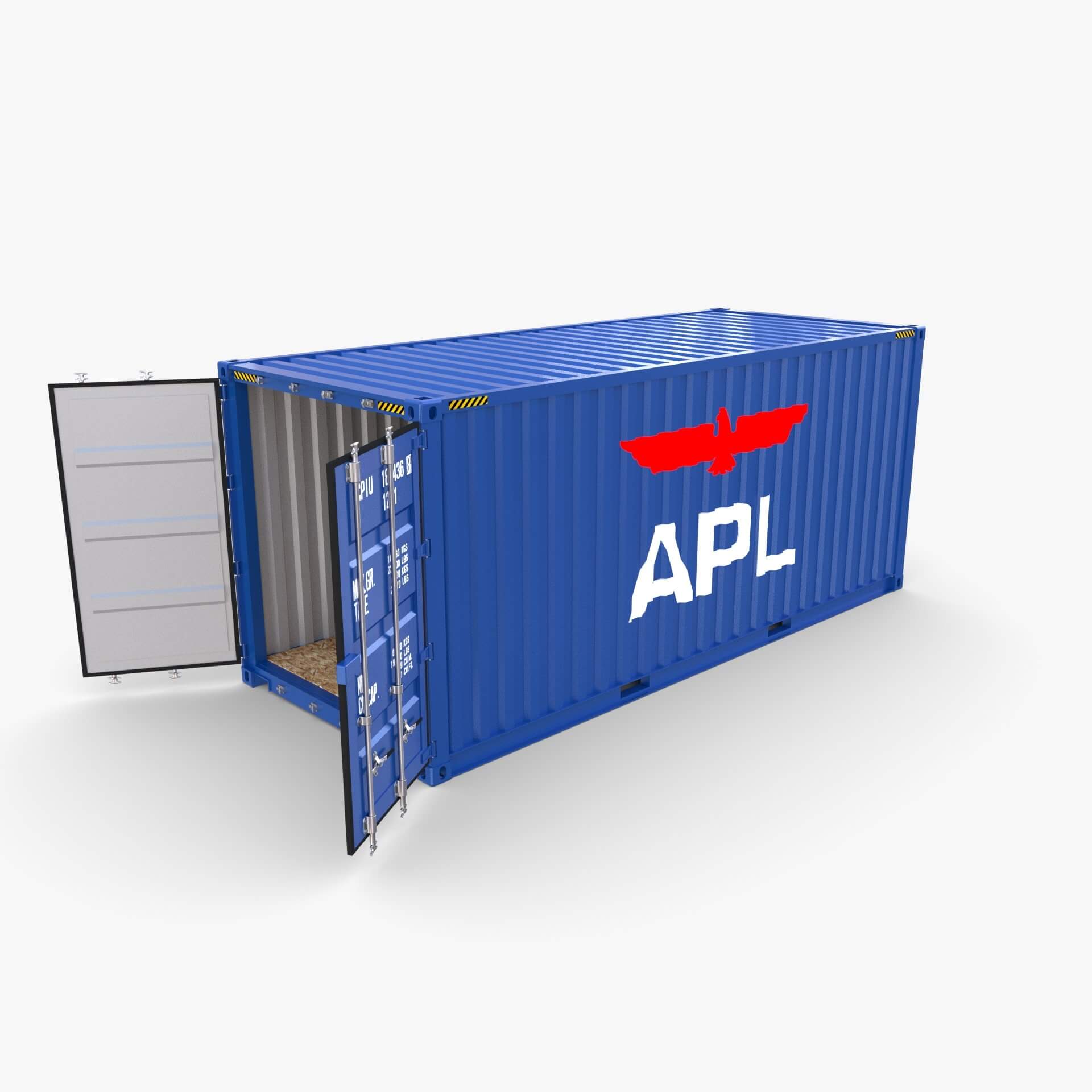 20ft Shipping Container APL - 3D Model by dragosburian