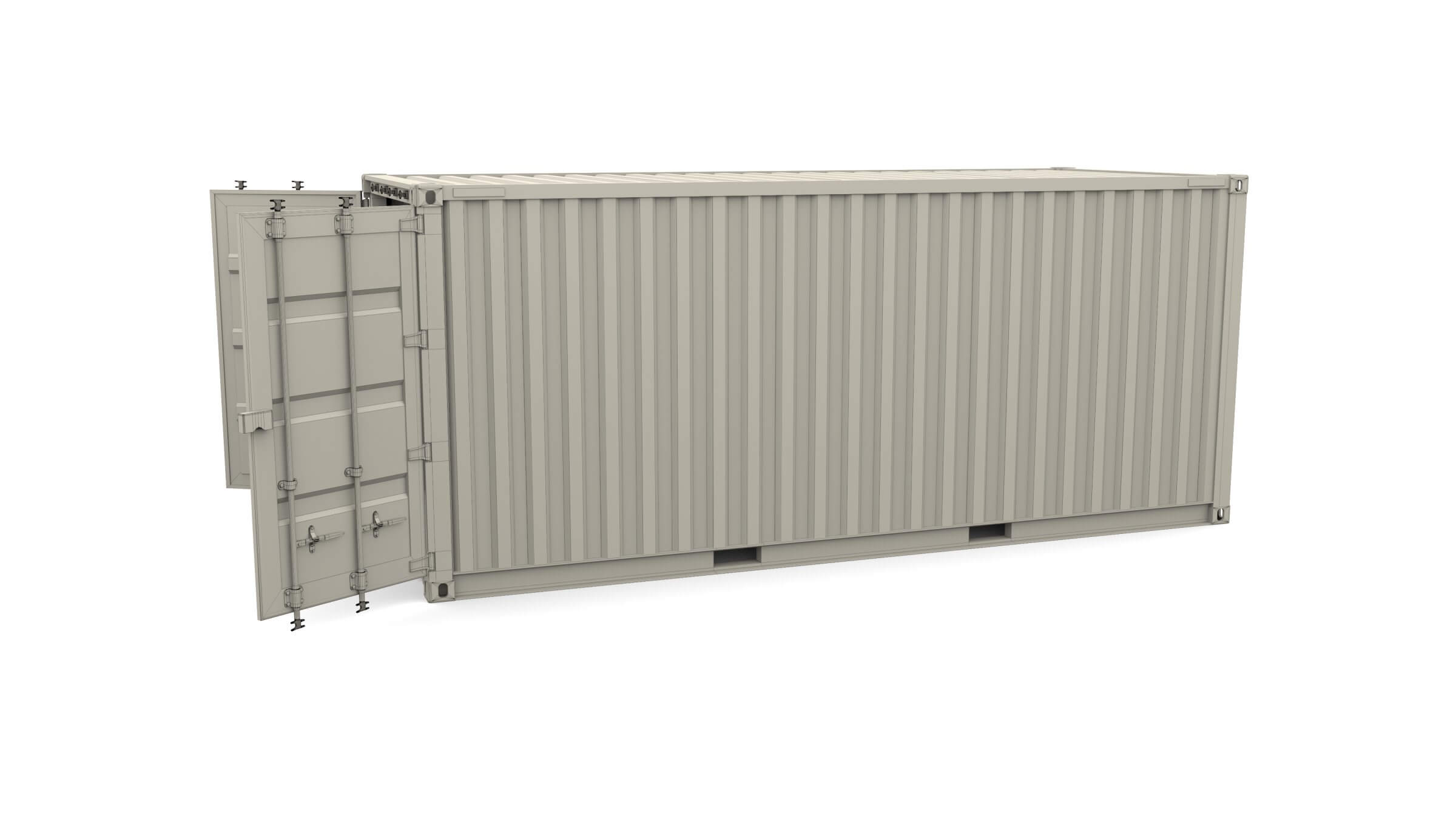 20ft Shipping Container APL - 3D Model by dragosburian