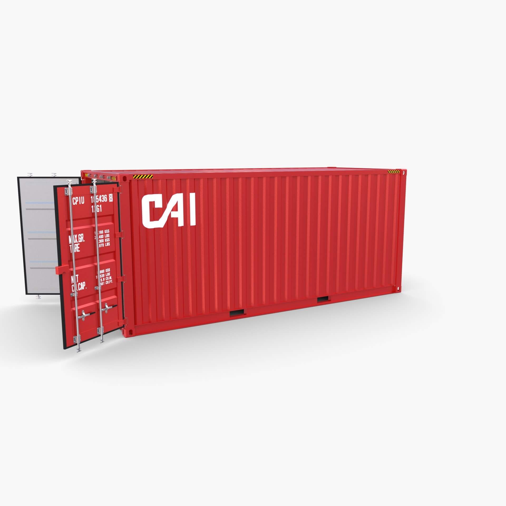 20ft Shipping Container CAI V2 - 3D Model by dragosburian