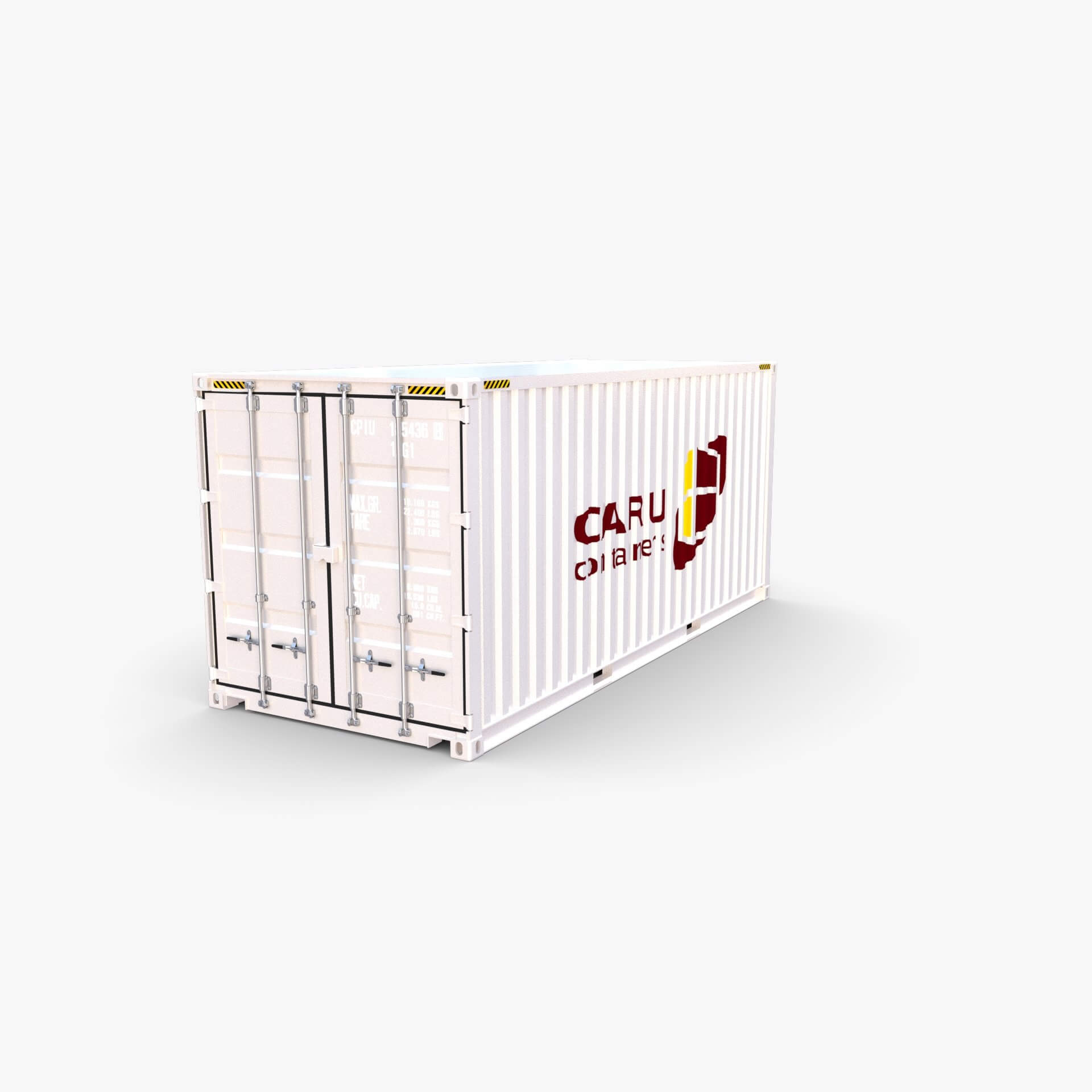 20ft Shipping Container Caru V1 - 3D Model by dragosburian