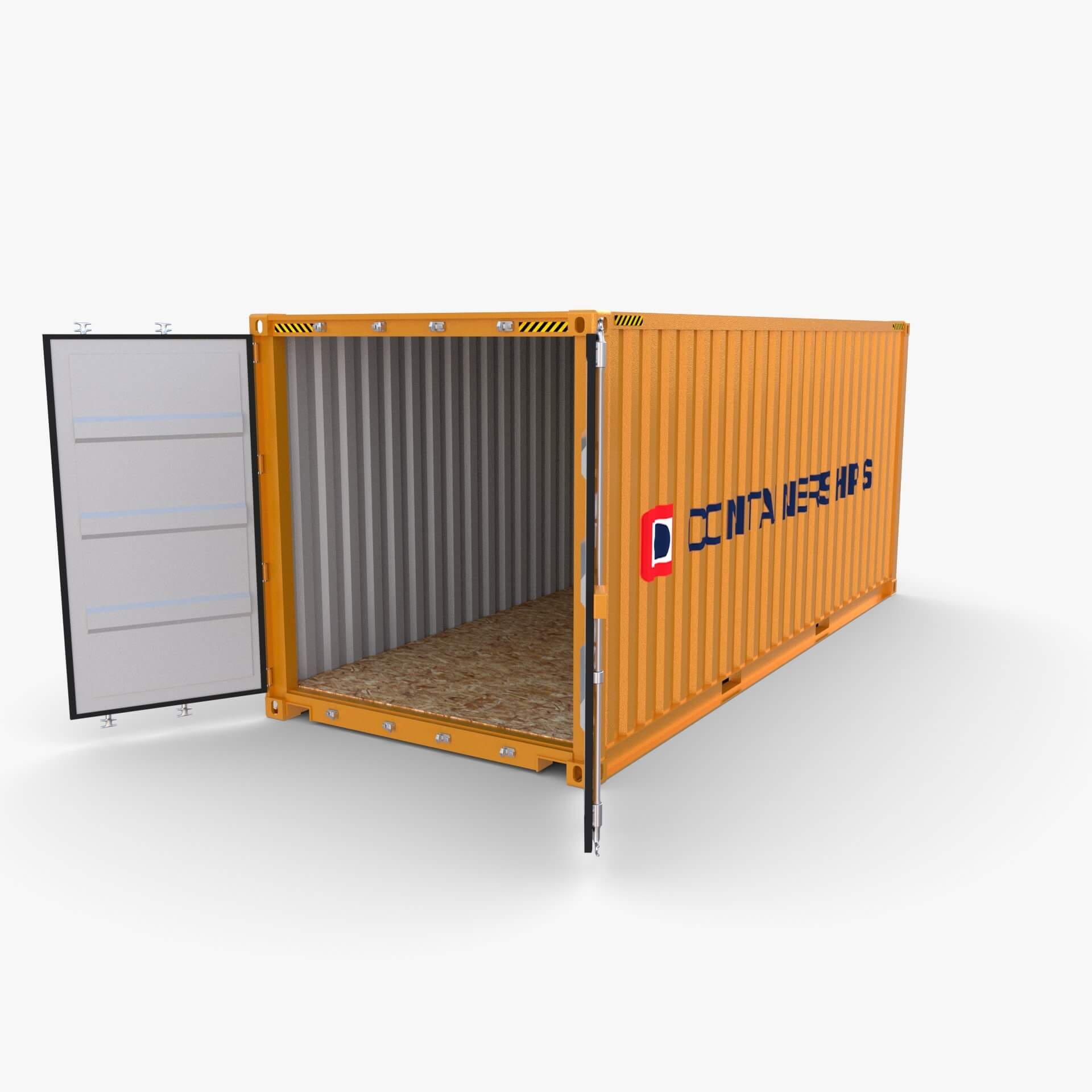 20ft Shipping Container - Containerships 3D Model by dragosburian
