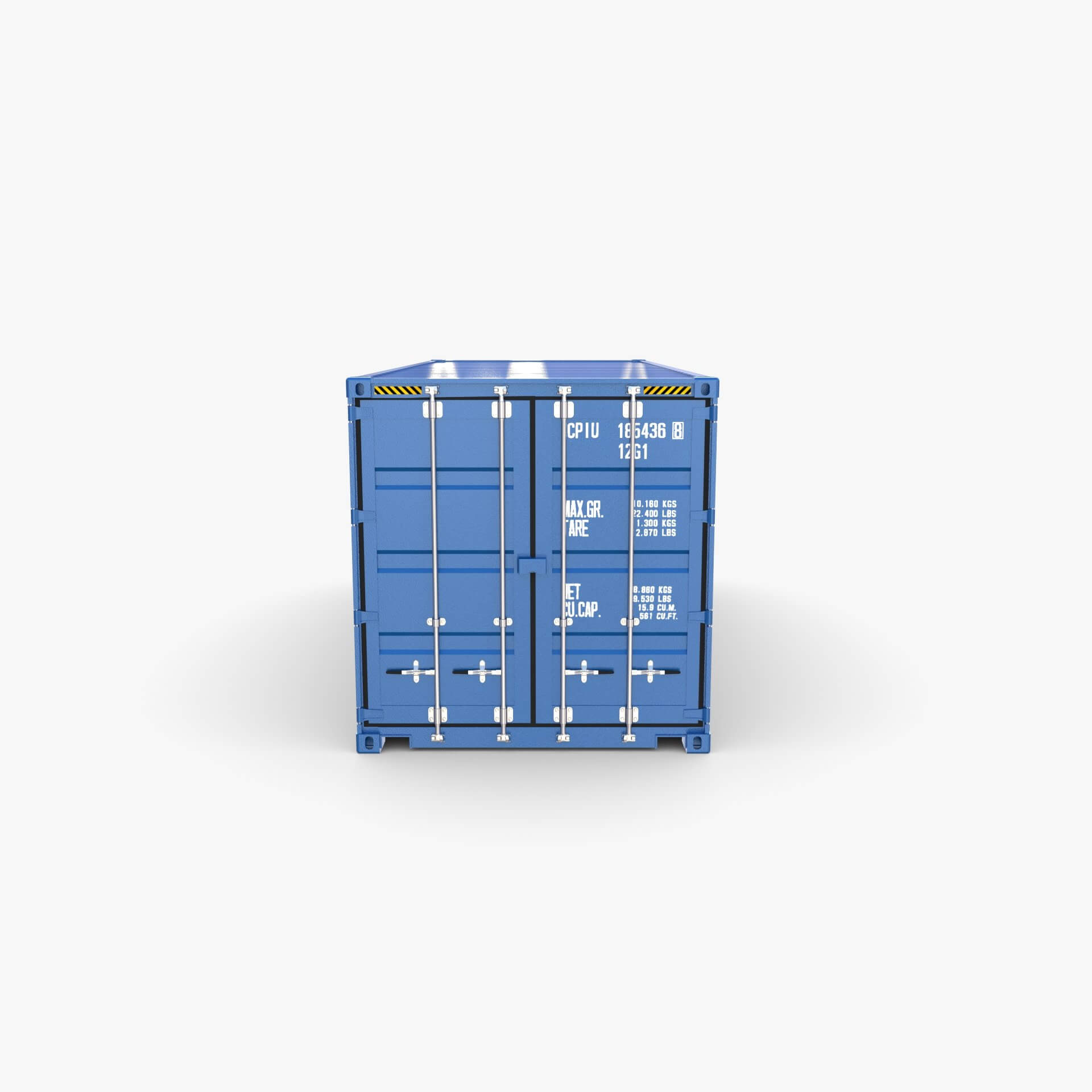 20ft Shipping Container Cosco Shipping V1 - 3D Model by dragosburian