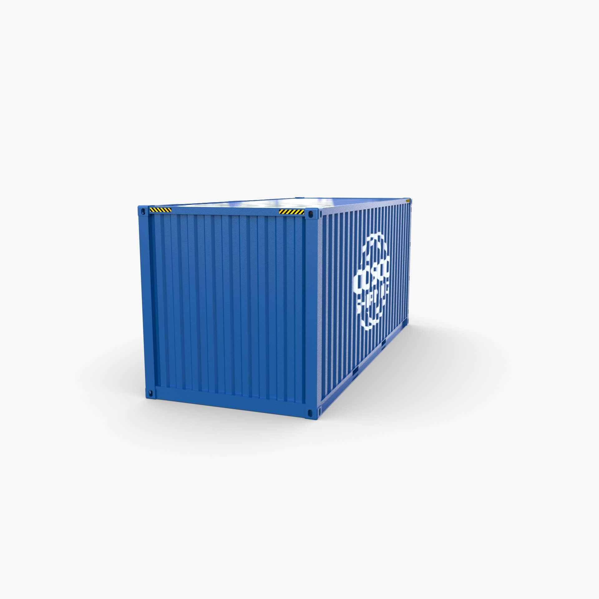 20ft Shipping Container Cosco Shipping V1 - 3D Model by dragosburian