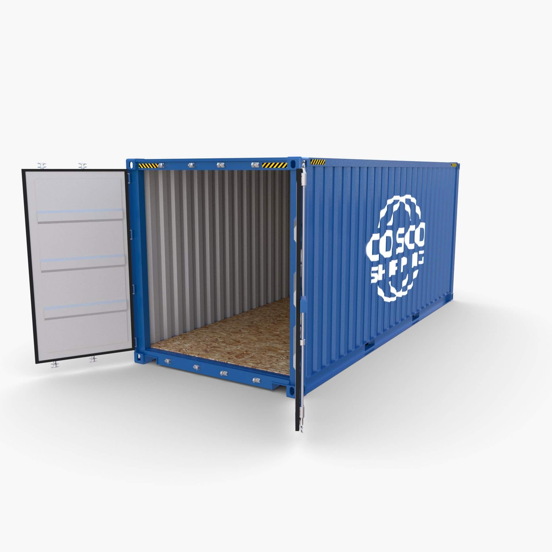 20ft Shipping Container Cosco Shipping V1 - 3D Model by dragosburian