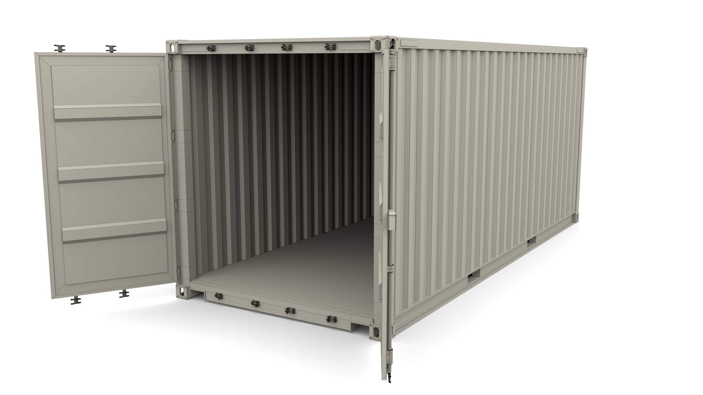 20ft Shipping Container Cosco Shipping V1 - 3D Model by dragosburian