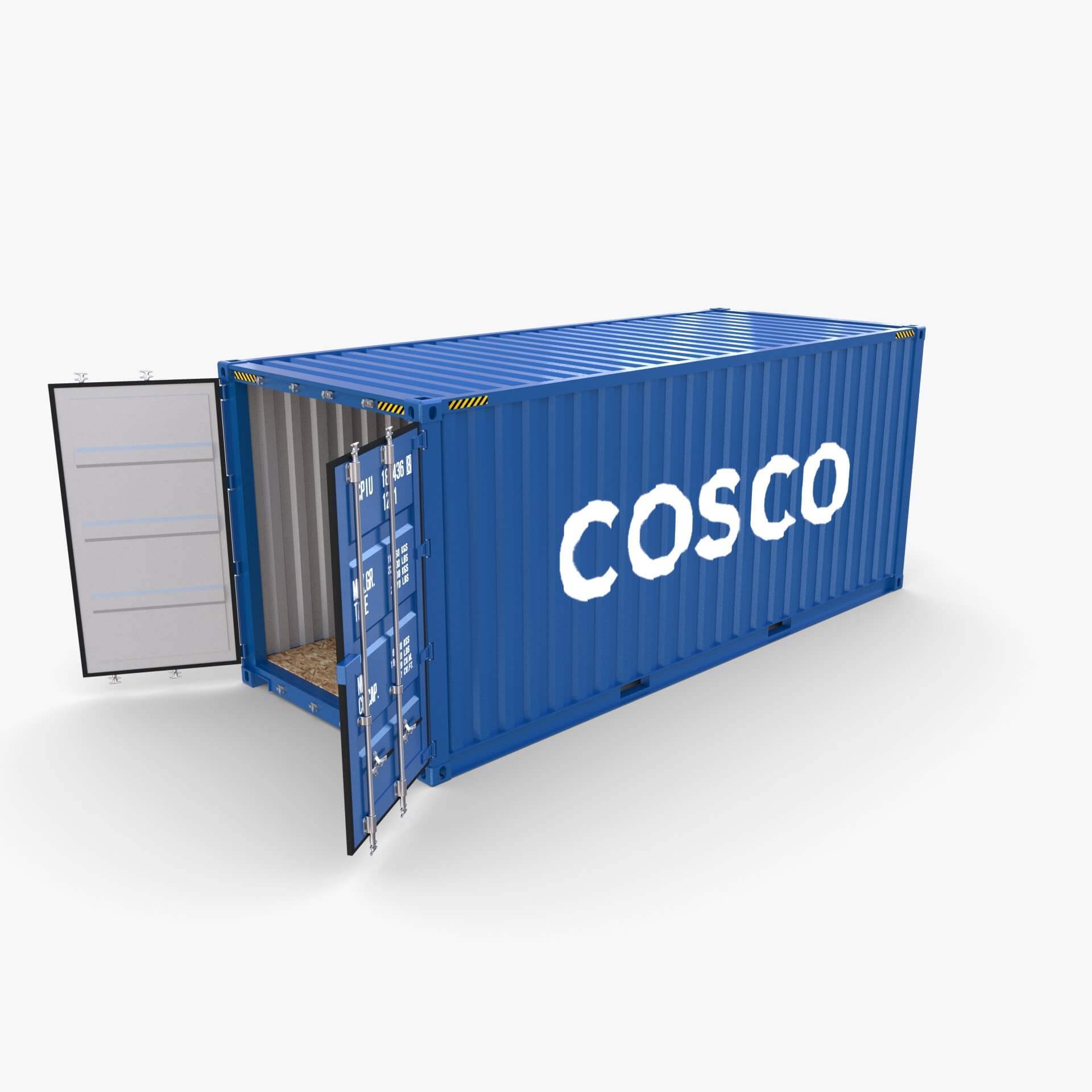20ft Shipping Container Cosco V1 - 3D Model by dragosburian