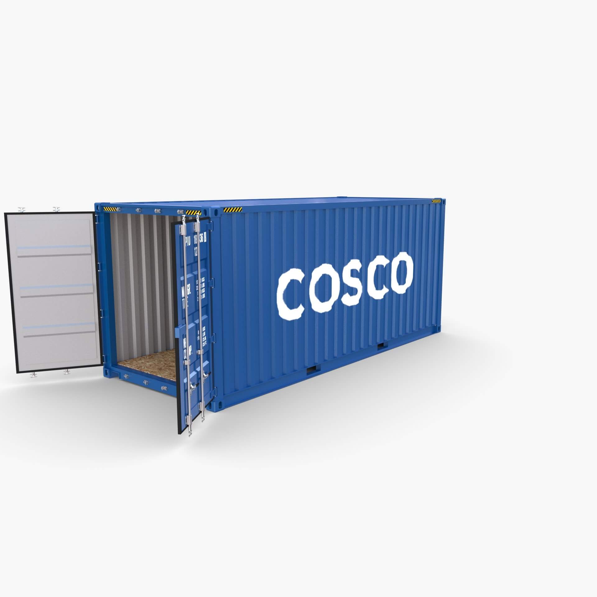 20ft Shipping Container Cosco V1 - 3D Model by dragosburian