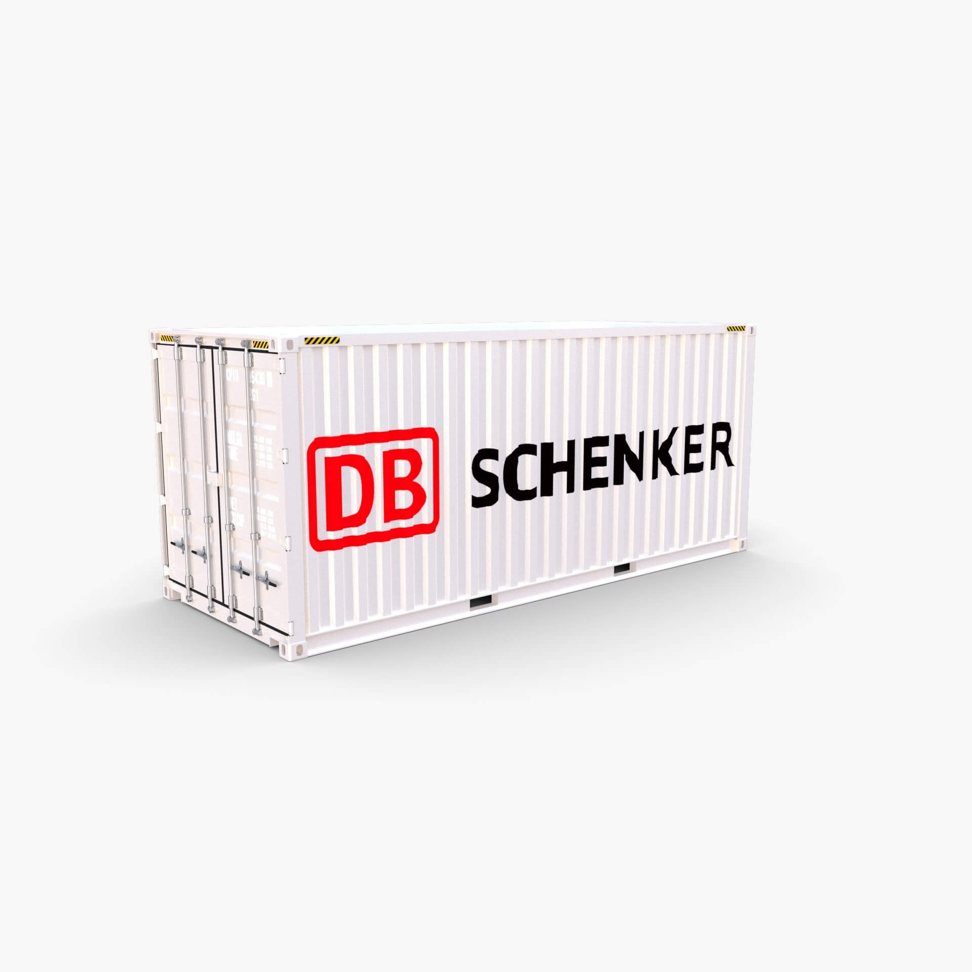 20ft Shipping Container DB Schenker - 3D Model by dragosburian