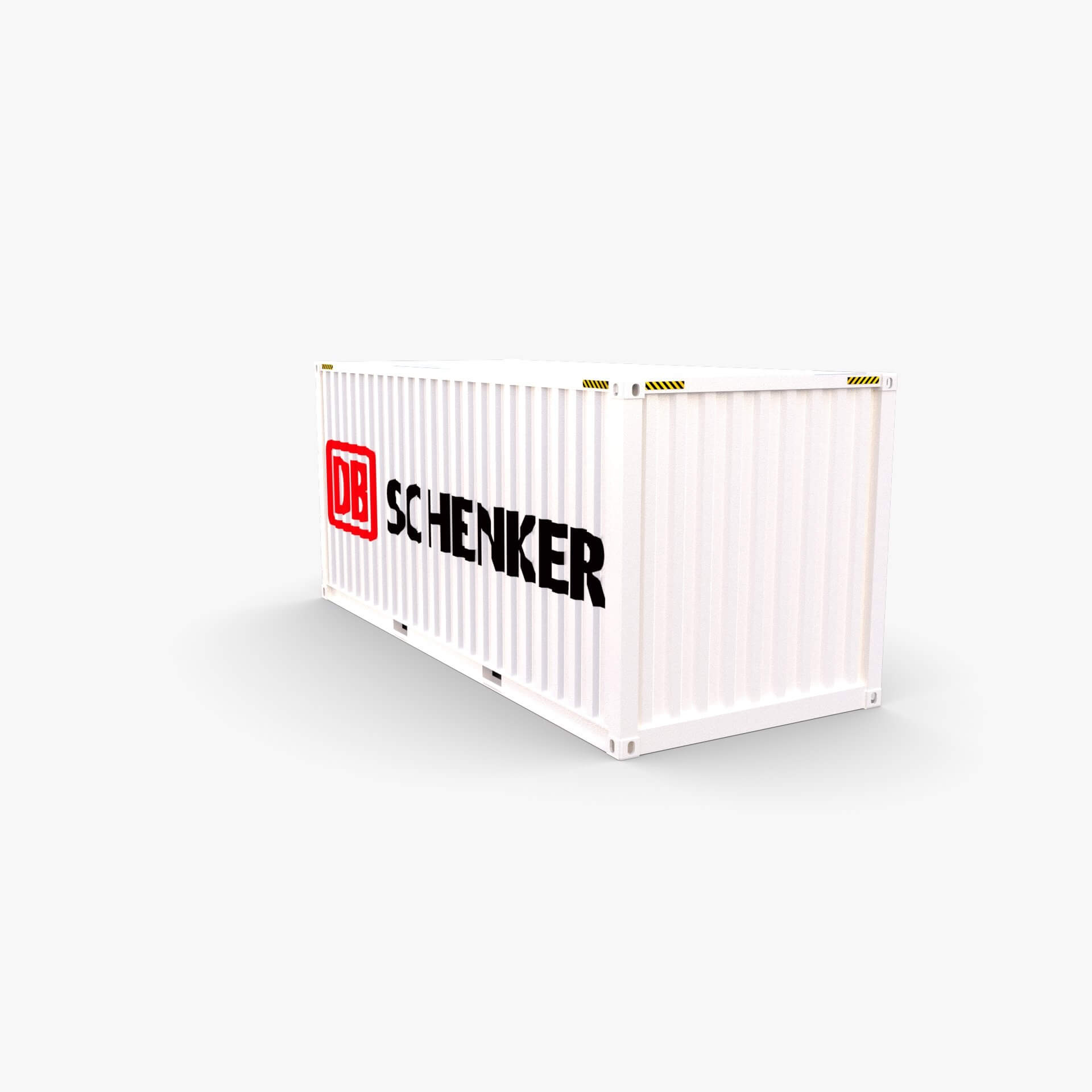 20ft Shipping Container DB Schenker - 3D Model by dragosburian
