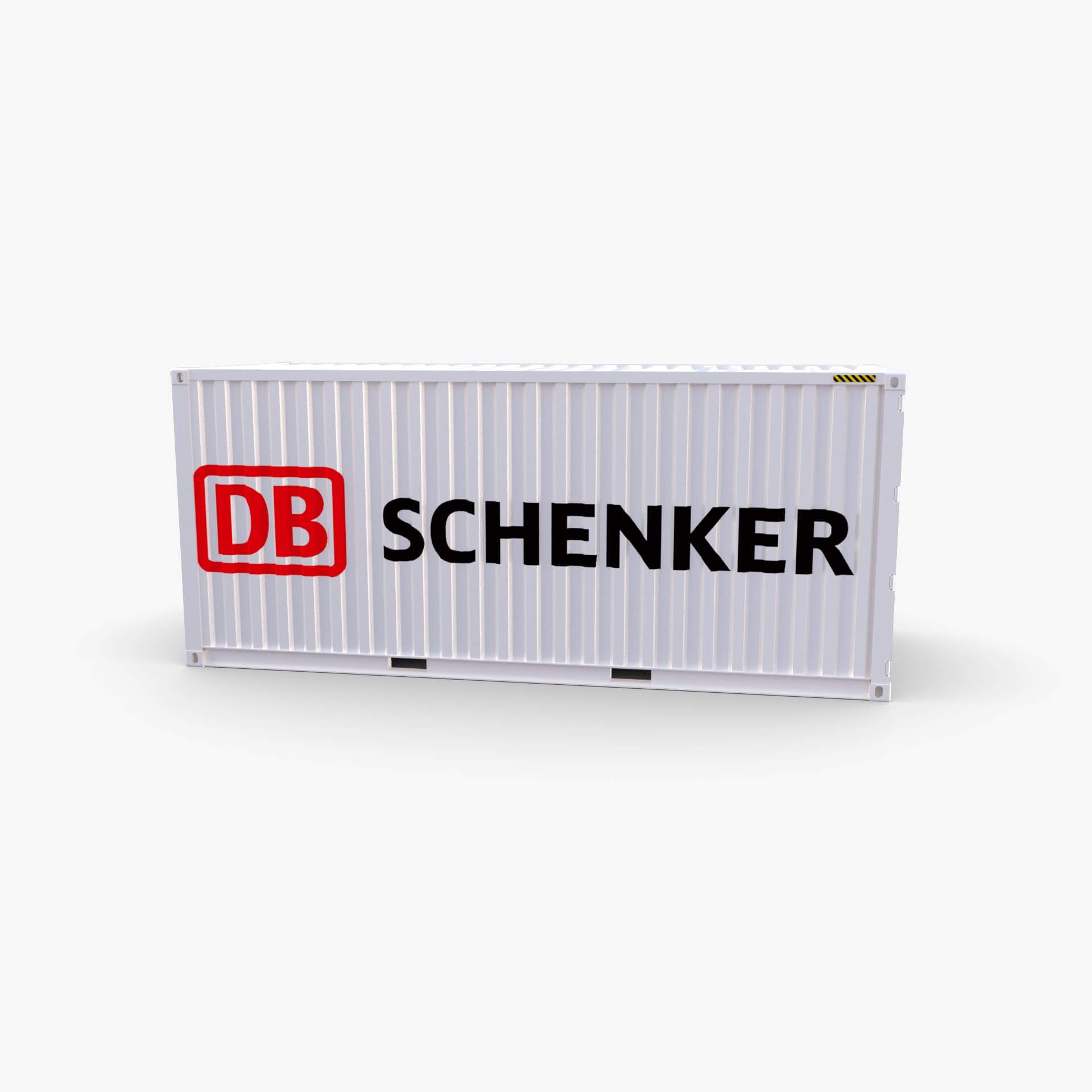 20ft Shipping Container DB Schenker - 3D Model by dragosburian