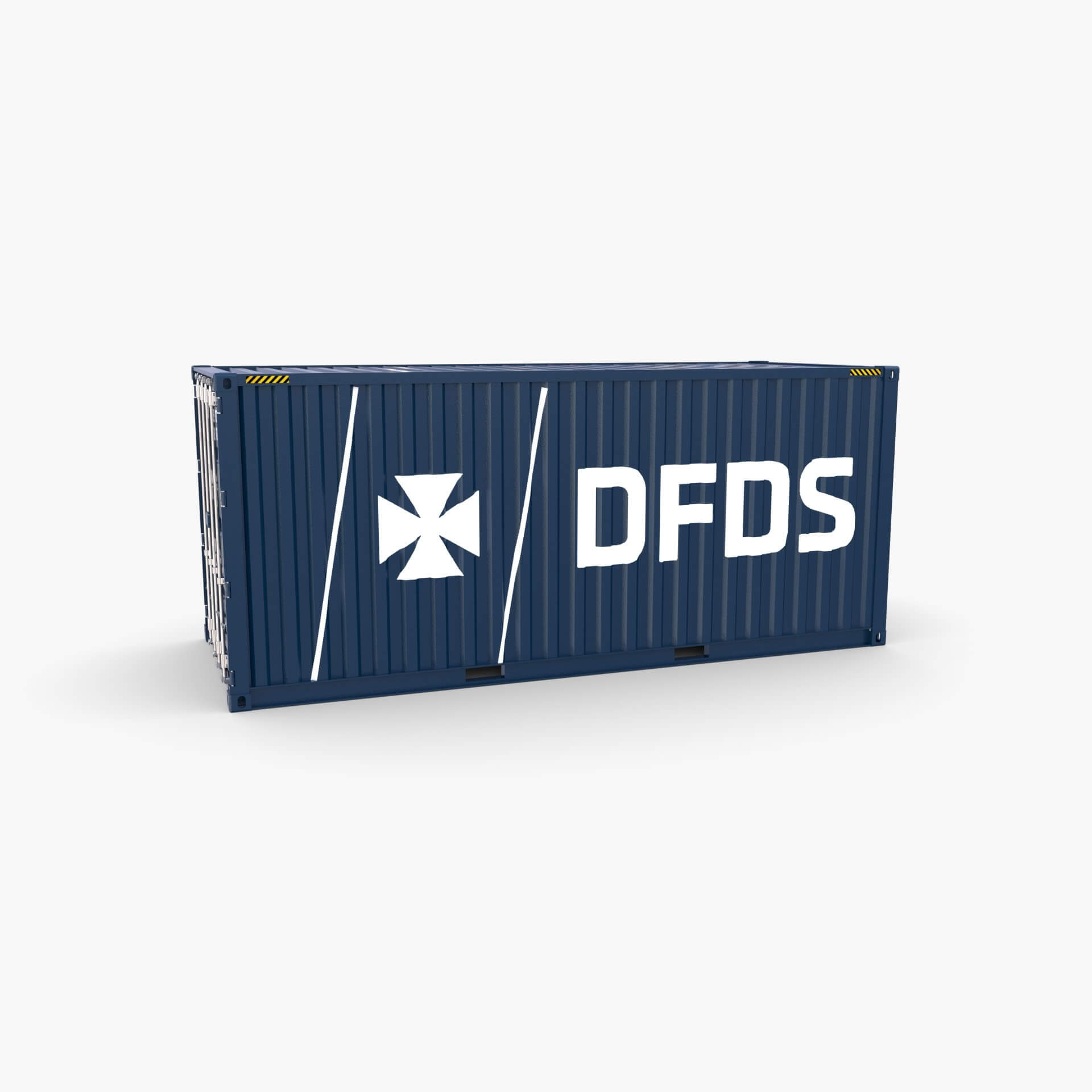 20ft Shipping Container DFDS - 3D Model by dragosburian