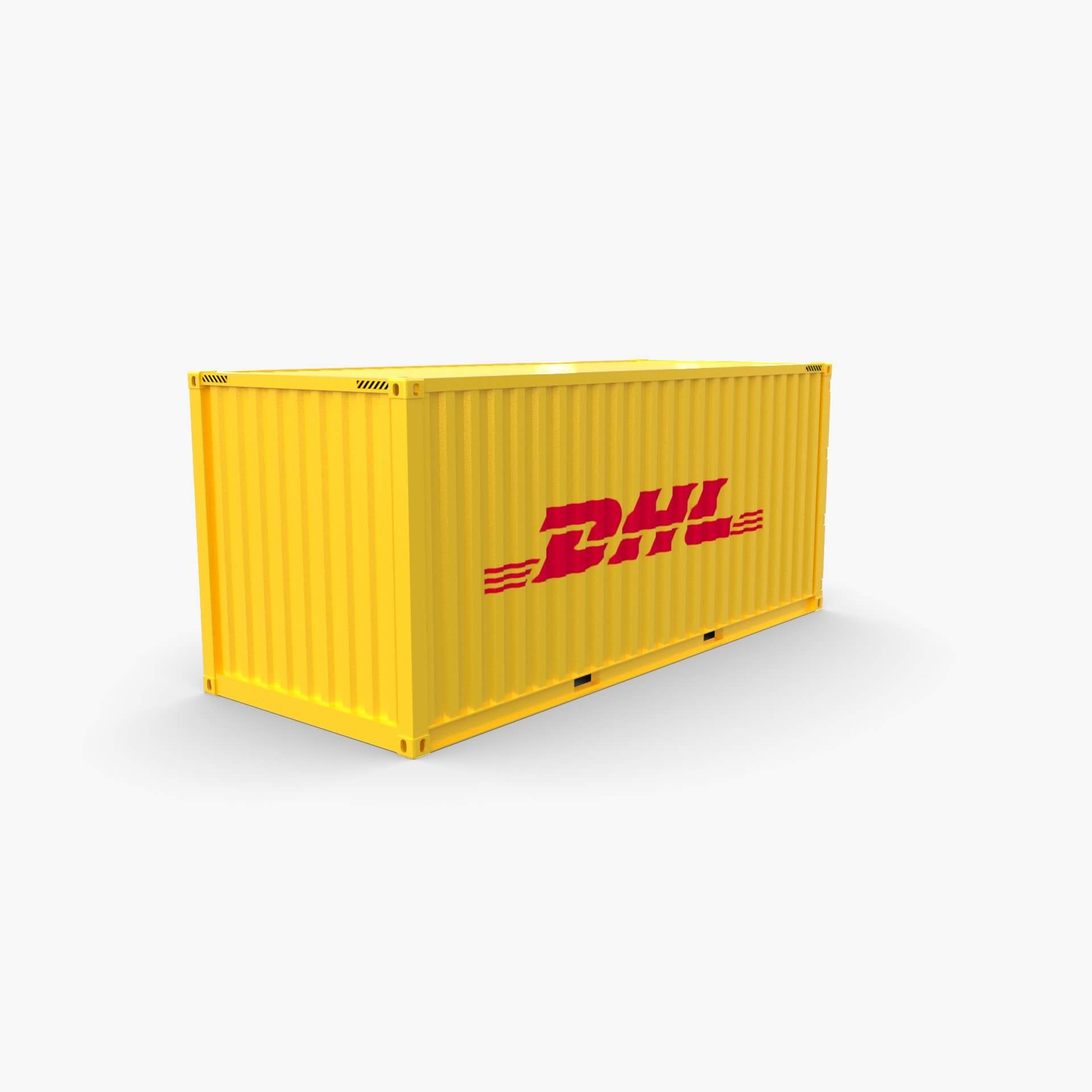 20ft Shipping Container DHL - 3D Model by dragosburian