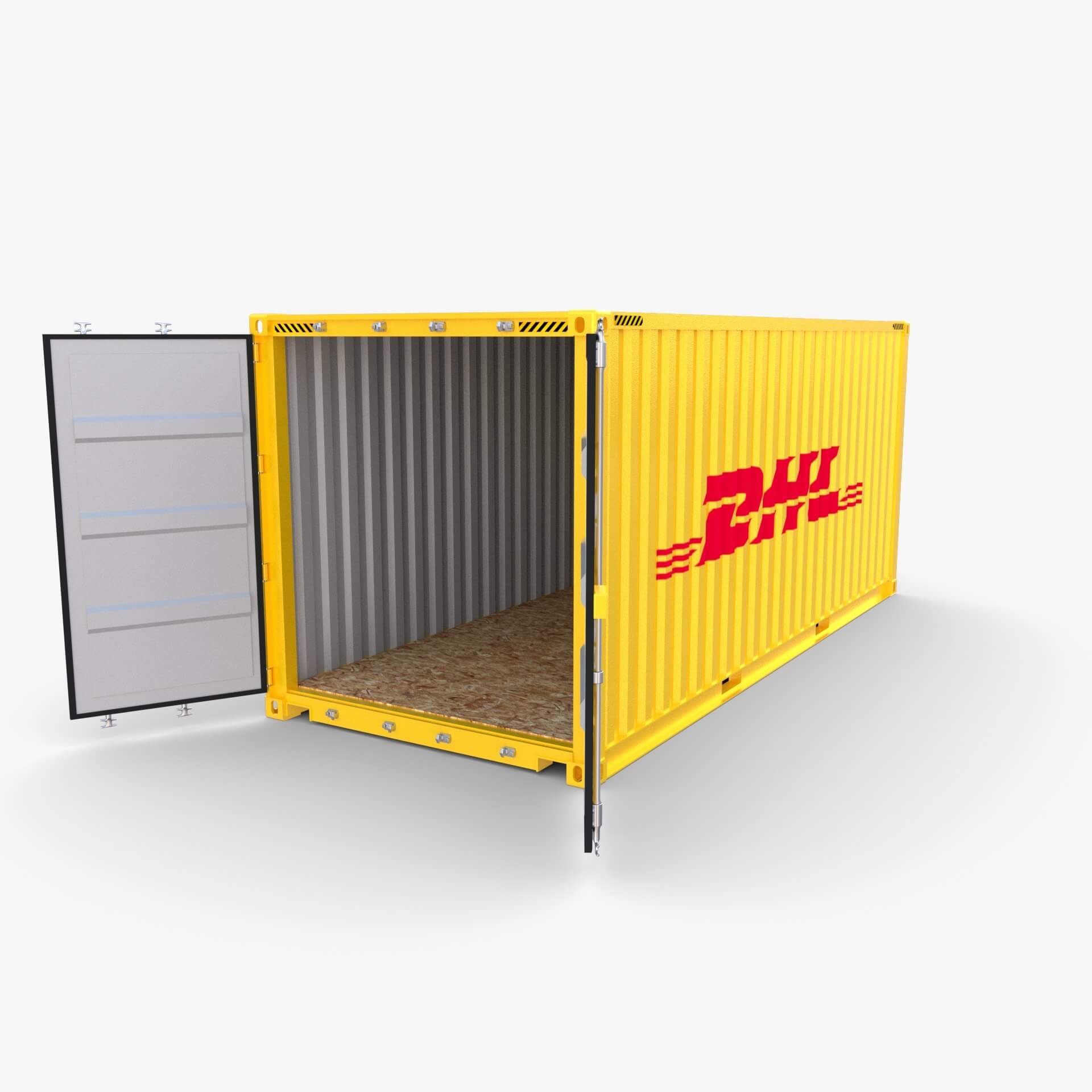 20ft Shipping Container DHL - 3D Model by dragosburian