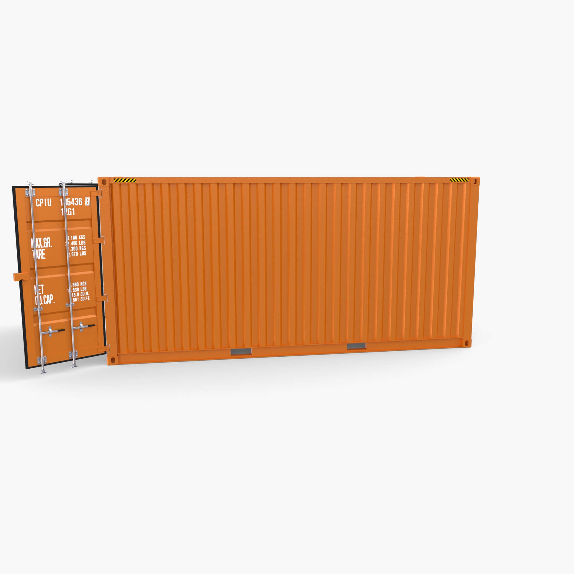 20ft Shipping Container High Cube - 3D Model by dragosburian