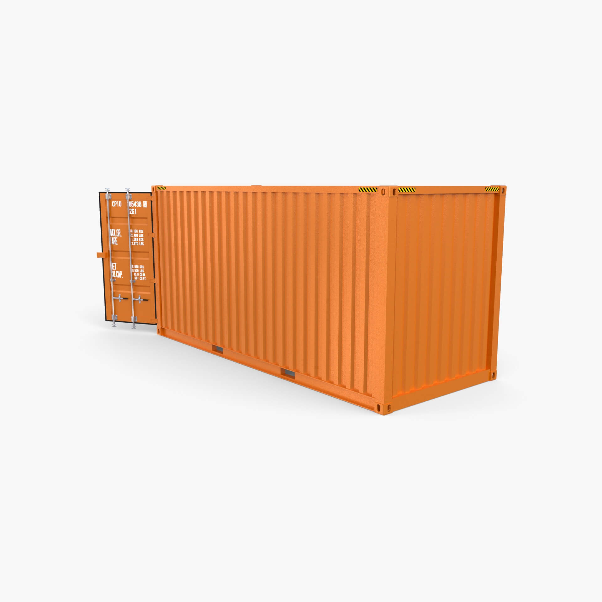 20ft Shipping Container High Cube - 3D Model by dragosburian
