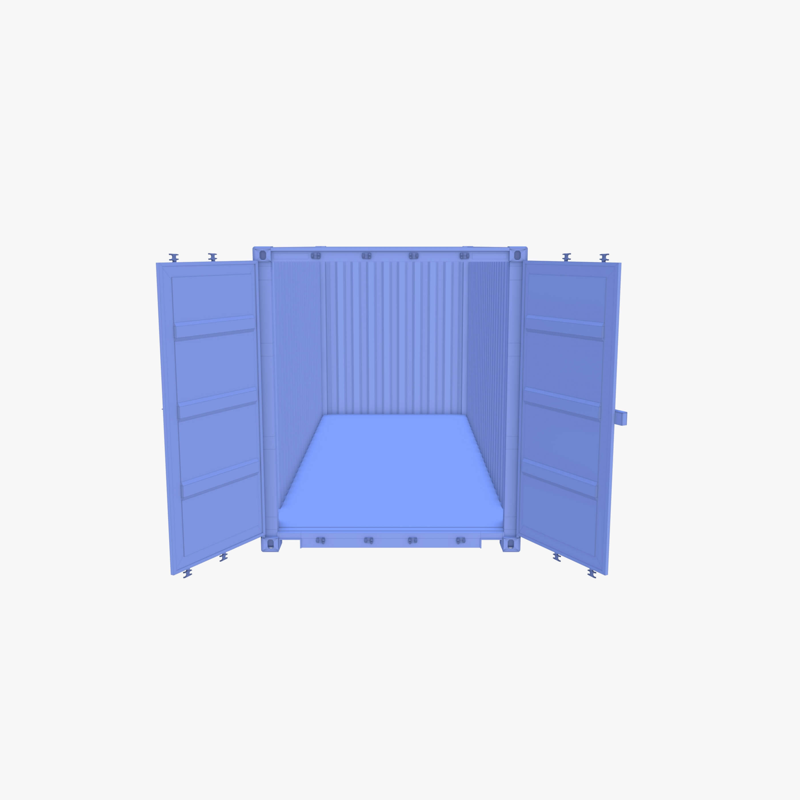 20ft Shipping Container High Cube - 3D Model by dragosburian