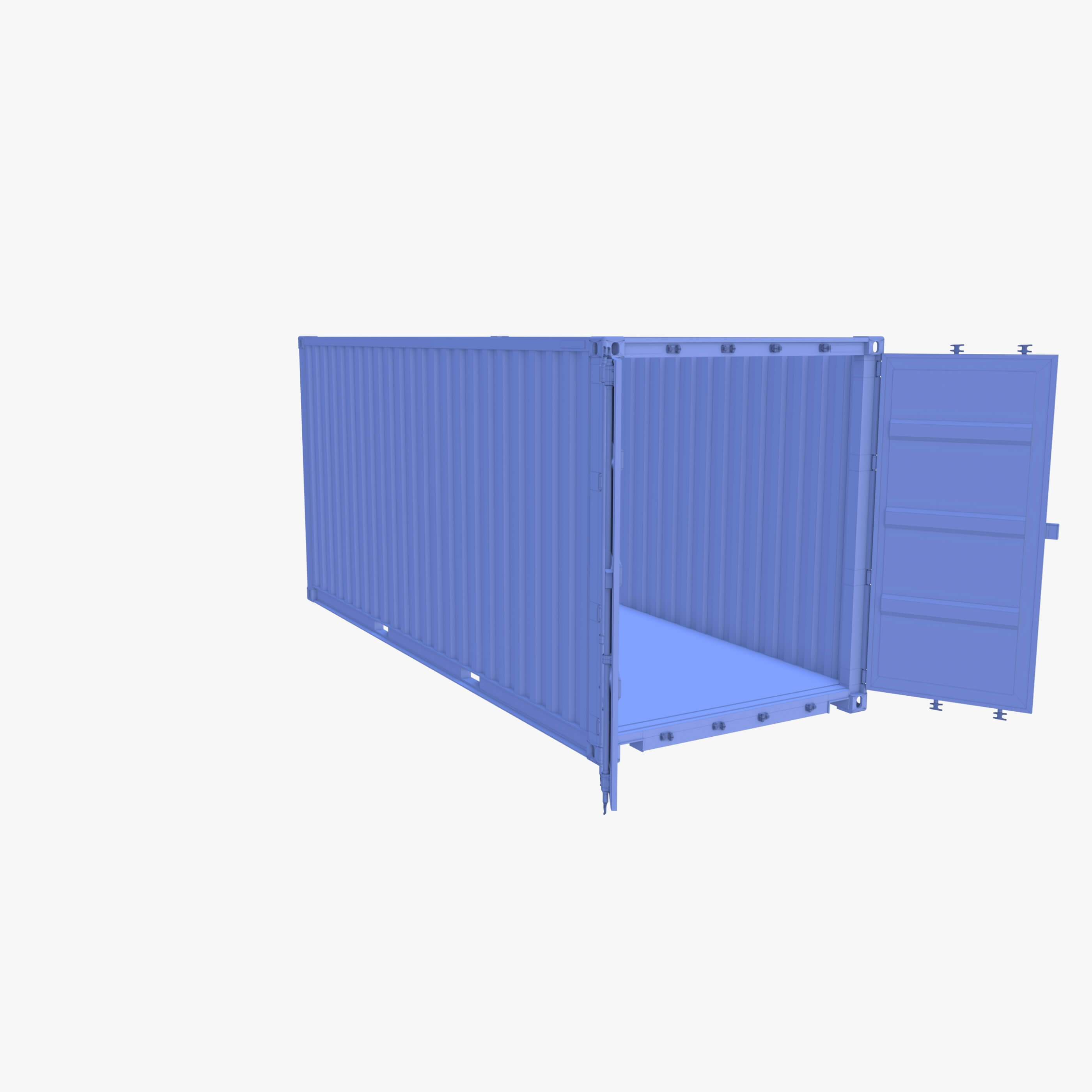 20ft Shipping Container High Cube - 3D Model by dragosburian