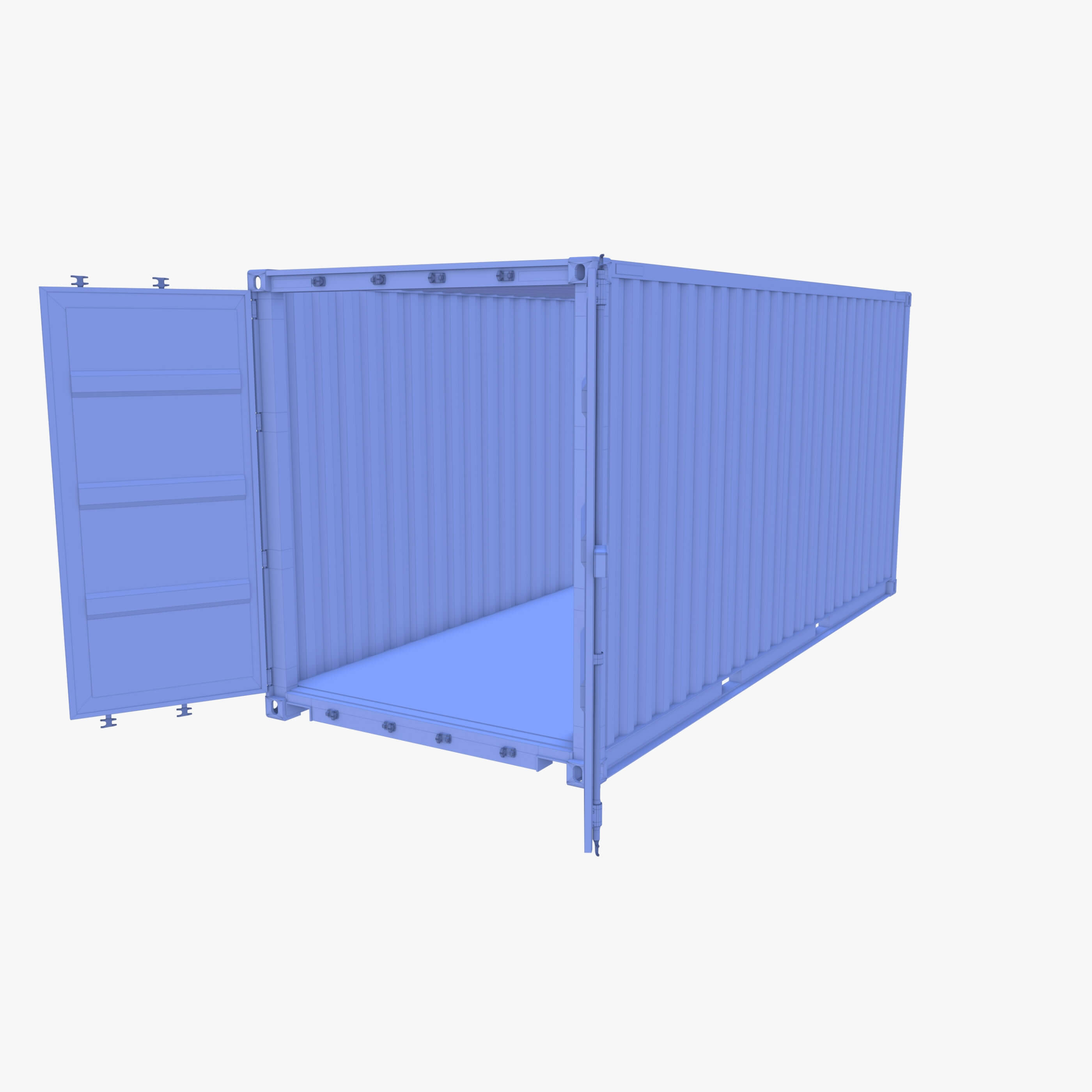 20ft Shipping Container High Cube - 3D Model by dragosburian