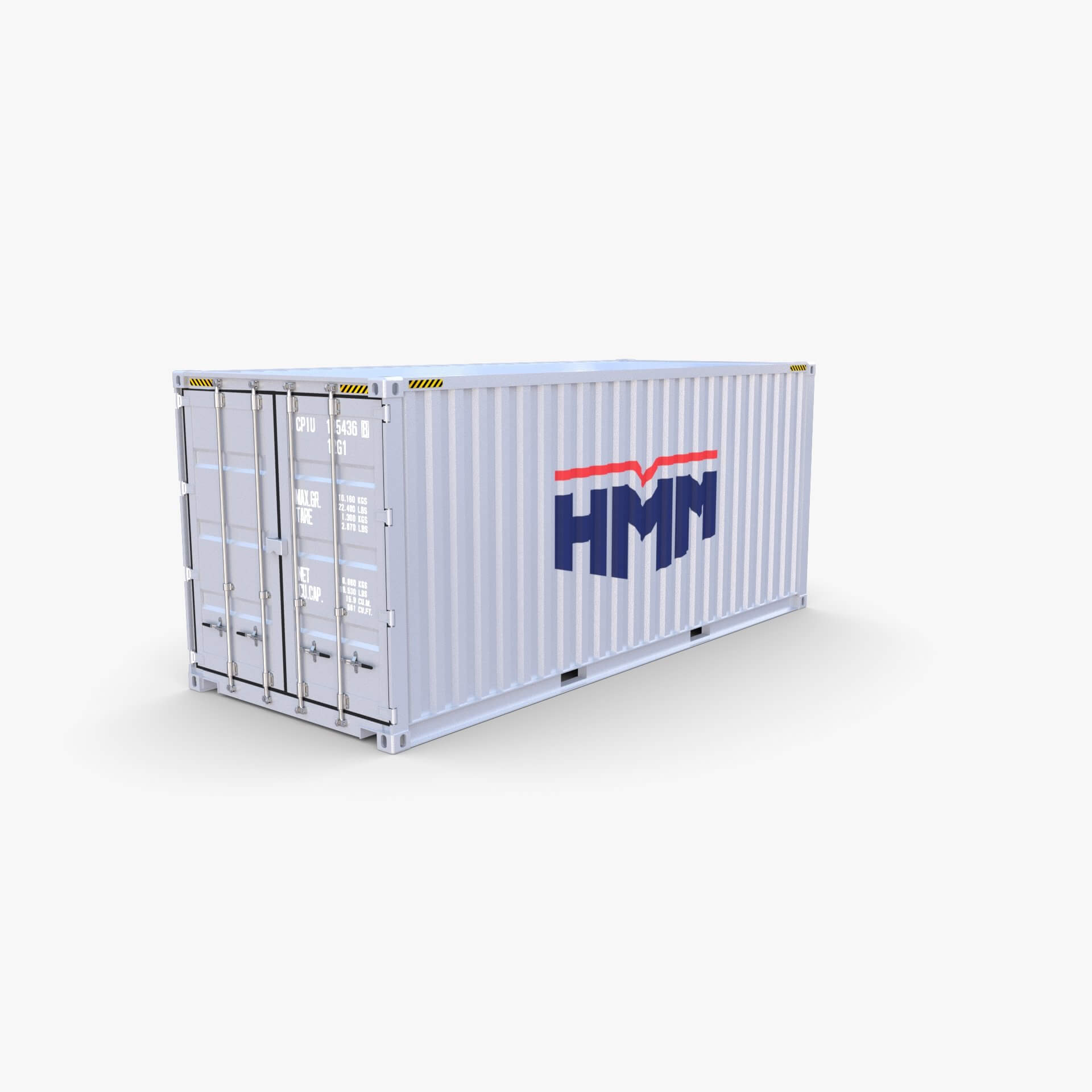 20ft Shipping Container HMM V1 - 3D Model by dragosburian
