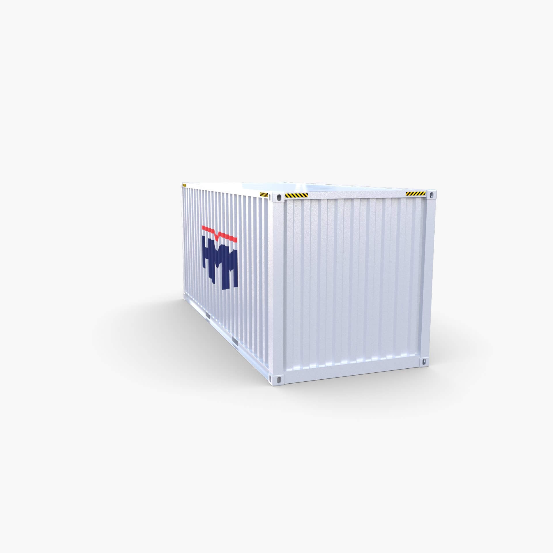 20ft Shipping Container HMM V1 - 3D Model by dragosburian