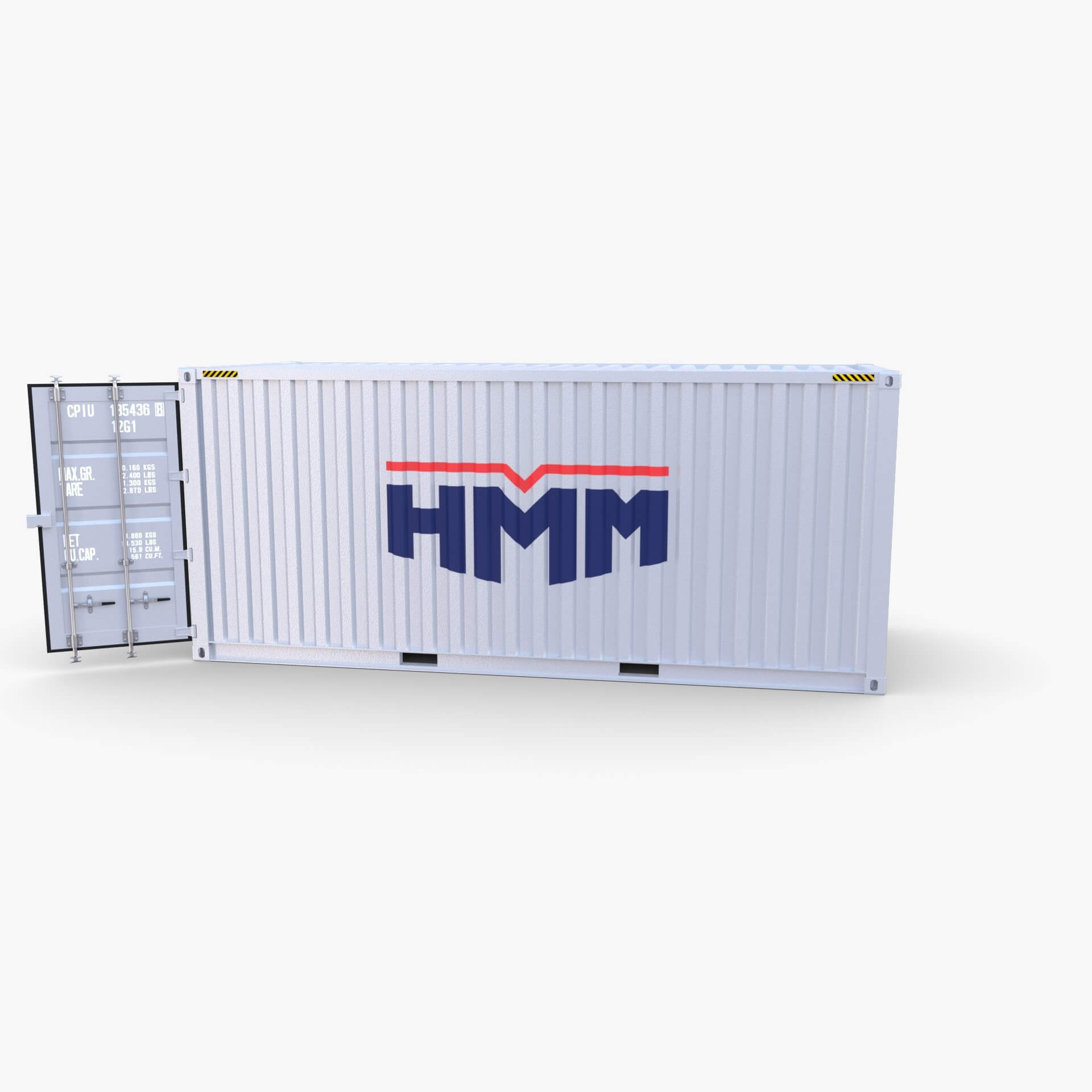 20ft Shipping Container HMM V1 - 3D Model by dragosburian