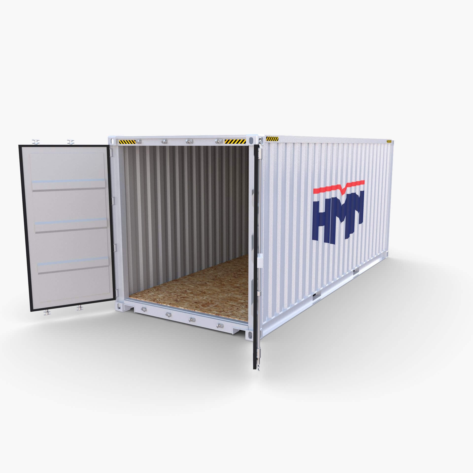 20ft Shipping Container HMM V1 - 3D Model by dragosburian